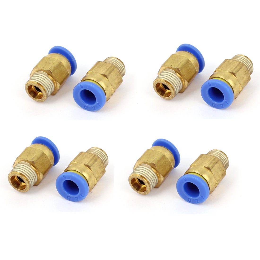 Unique Bargains 6mm Tube 1/8"BSP Male Thread Quick Connector Pneumatic ...