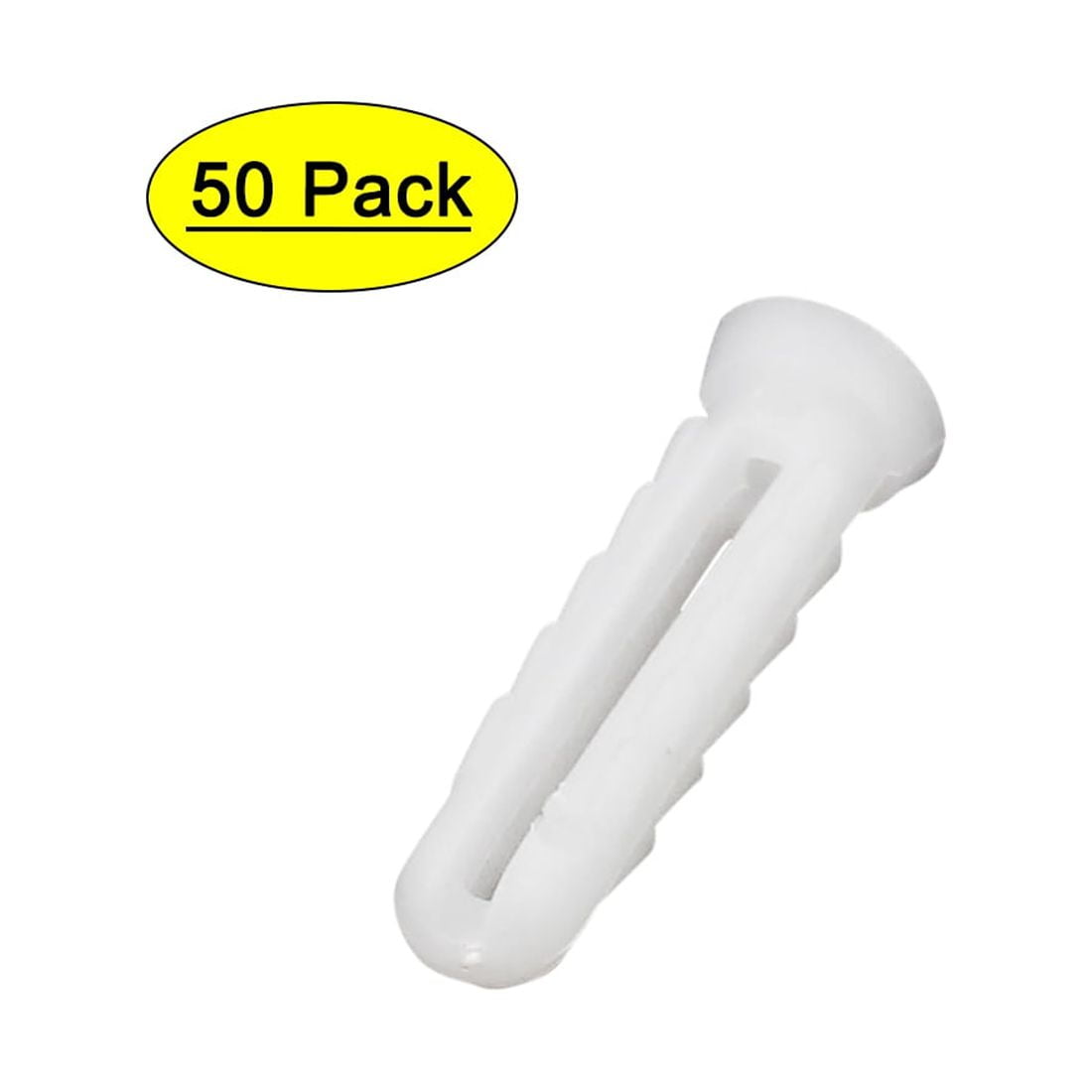 Unique Bargains 6mm x 25mm Plastic Expansion Nail Plugs Wall Screw ...