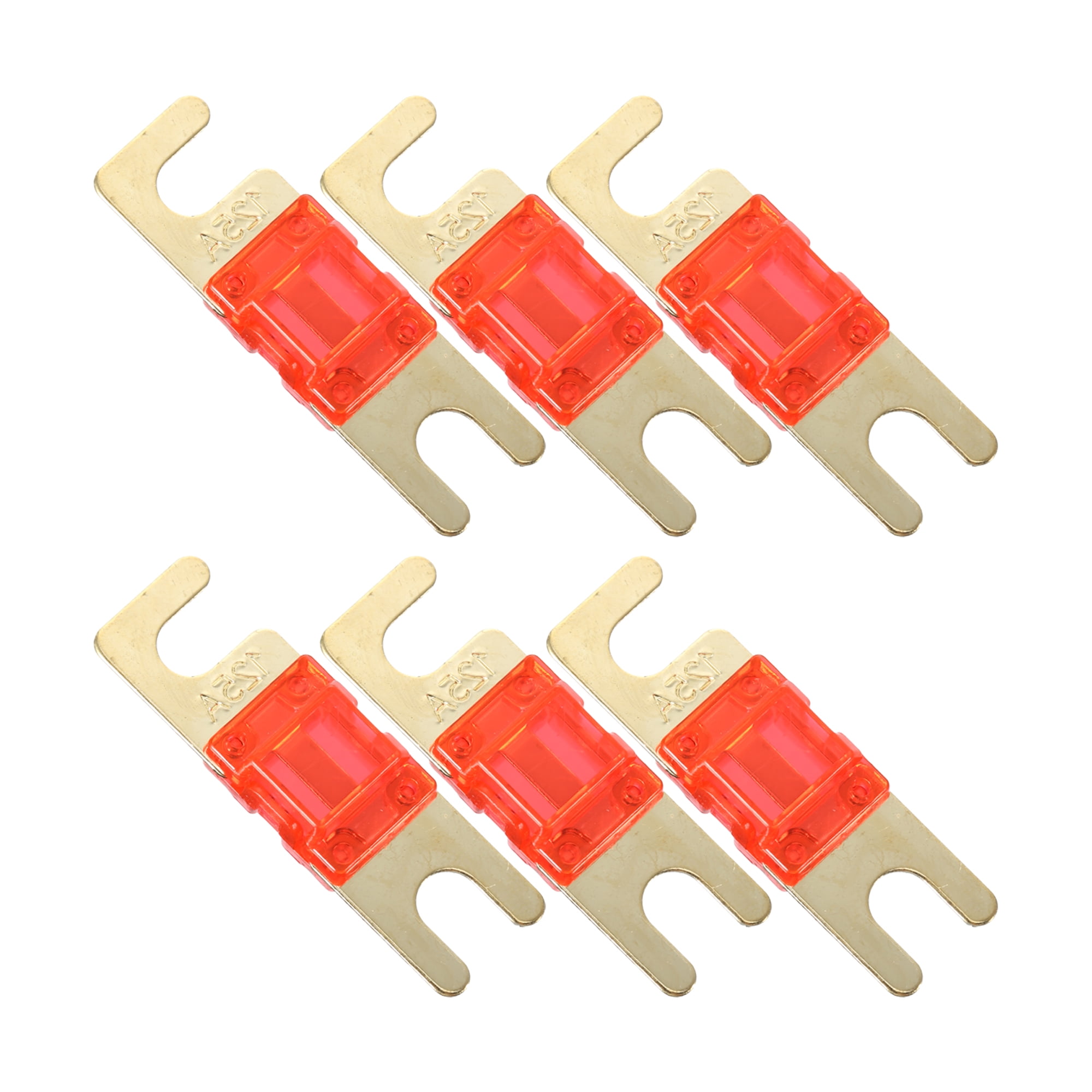 Unique Bargains 6pcs 125A AFS Mini ANL Fuse Replaces Electrical ...