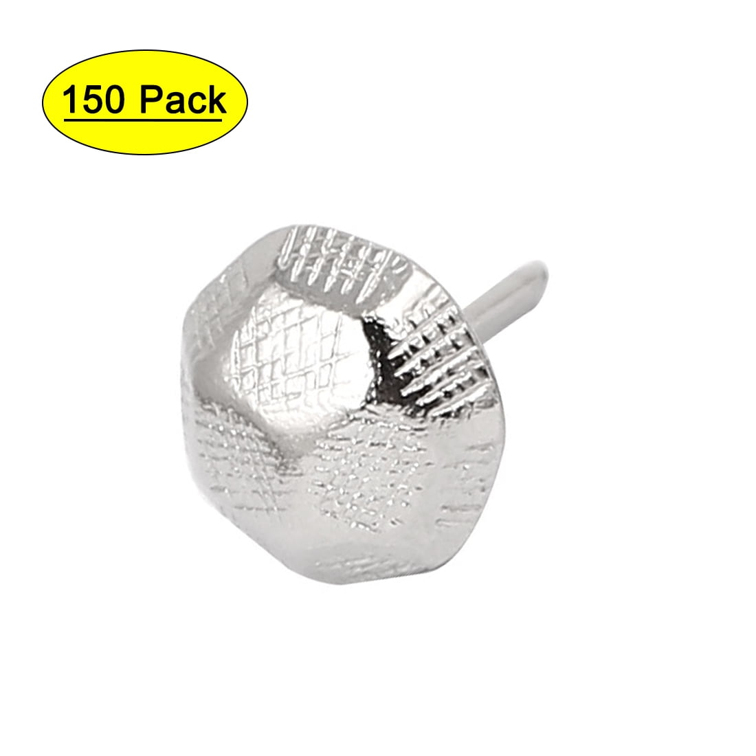 Unique Bargains 7/16" Dia Stainless Steel Thumbtack Upholstery ...