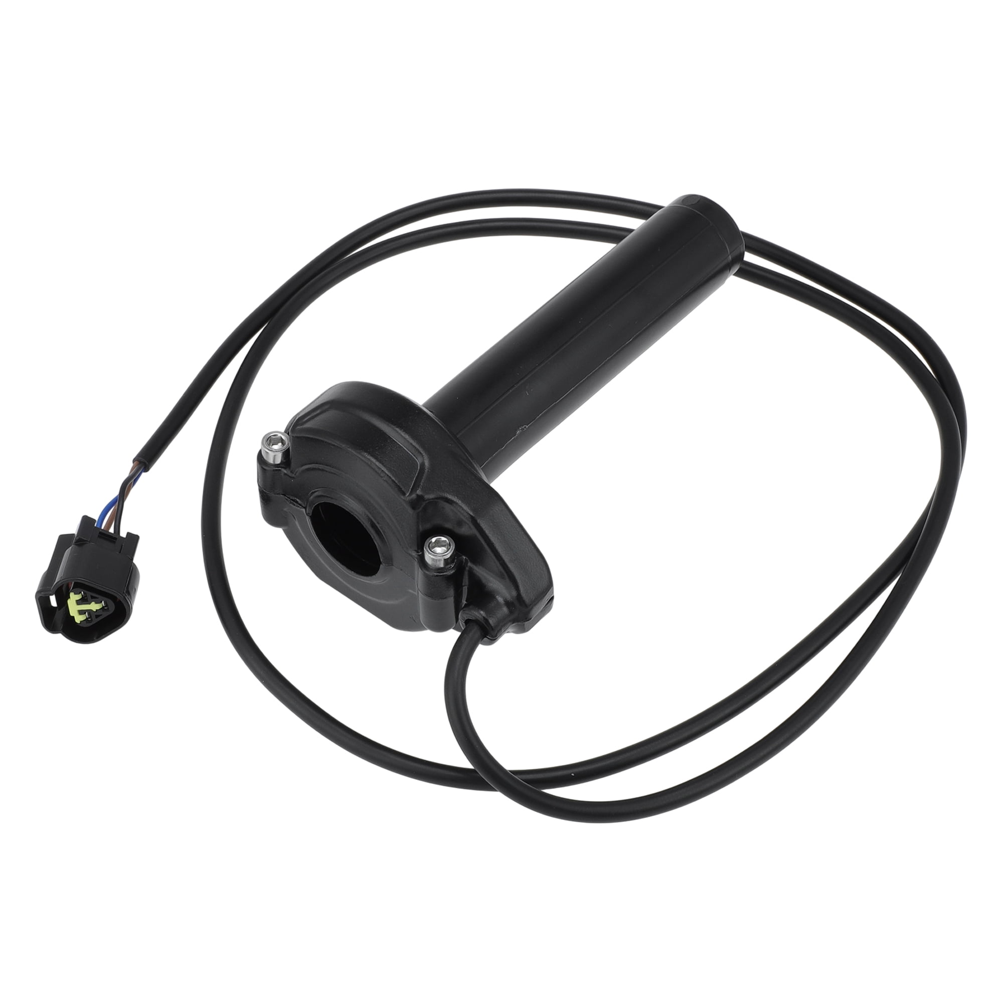 Unique Bargains 7/8" 22mm Electric Throttle Grip CNC Aluminum Quick Twist with Throttle Cable ...