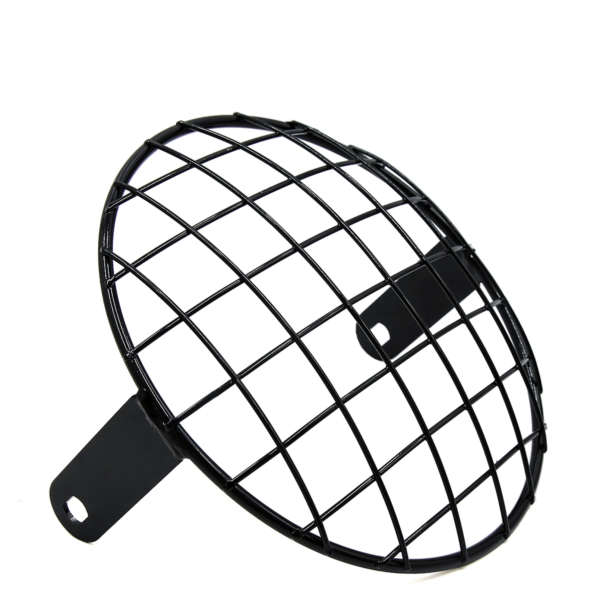 Unique Bargains 7.8" Black Metal Headlight Mesh Grill Motorcycle ...