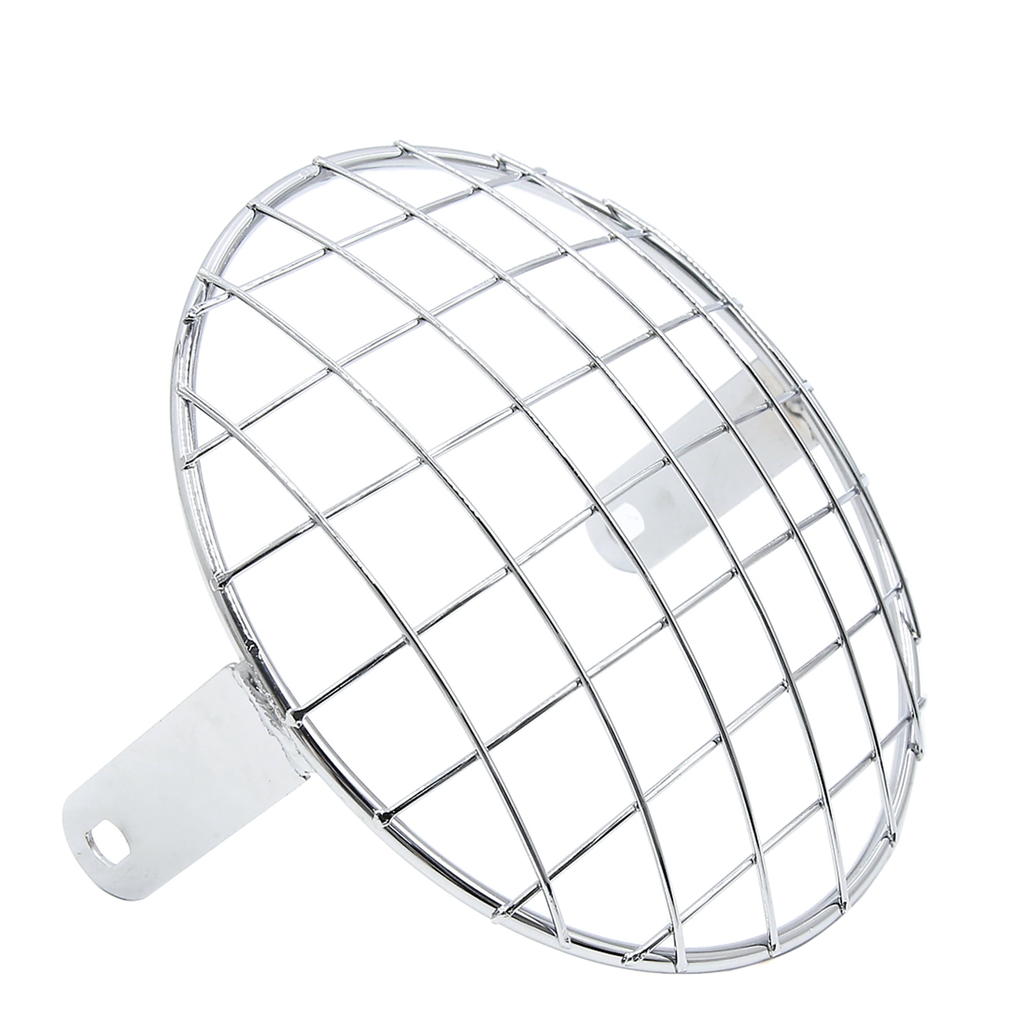 Unique Bargains 7.8" Chorme Plating Metal Motorcycle Headlight Mesh ...