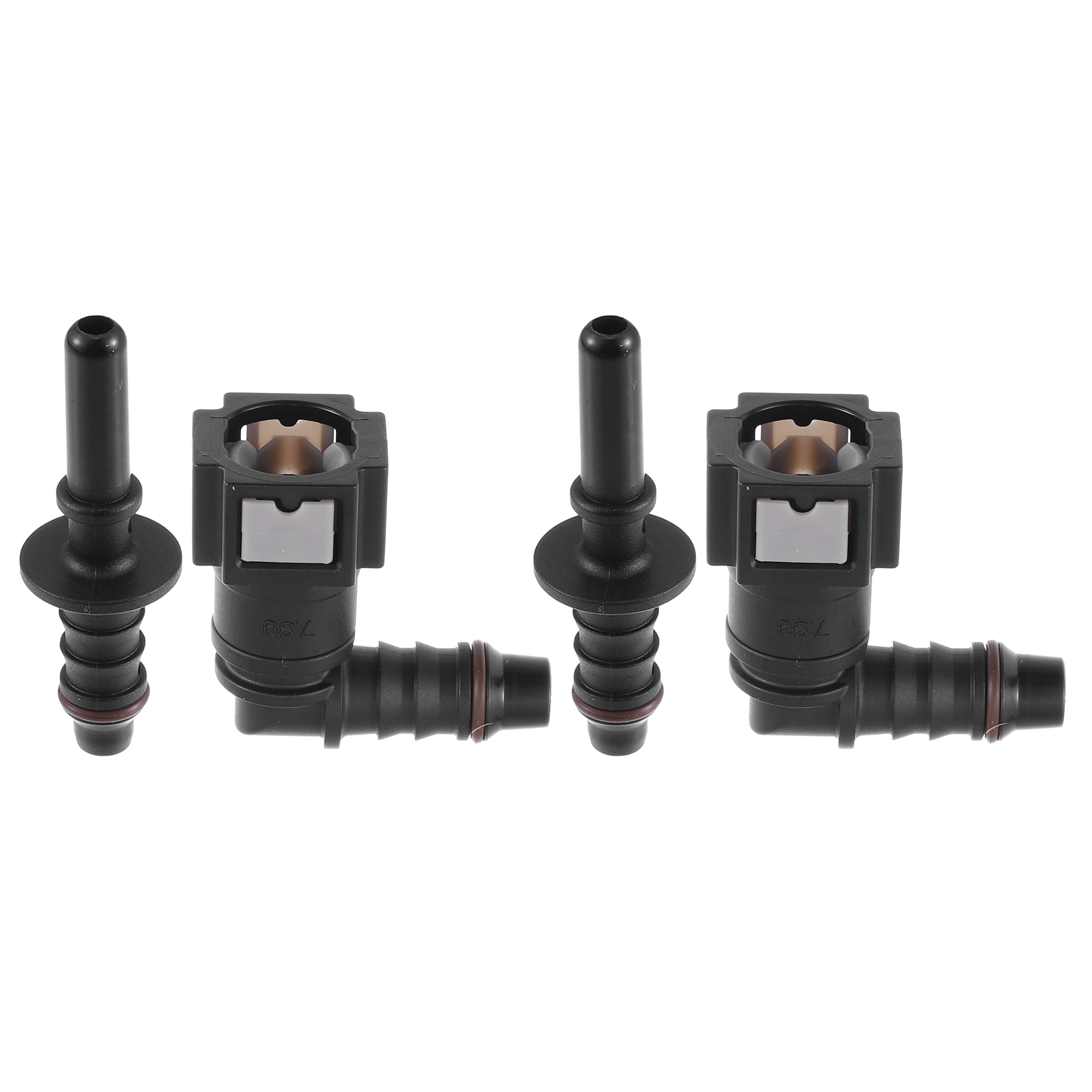 Unique Bargains 7.89mm SAE to 10.5mm 90 Degree Car Fuel Line Hose Quick ...