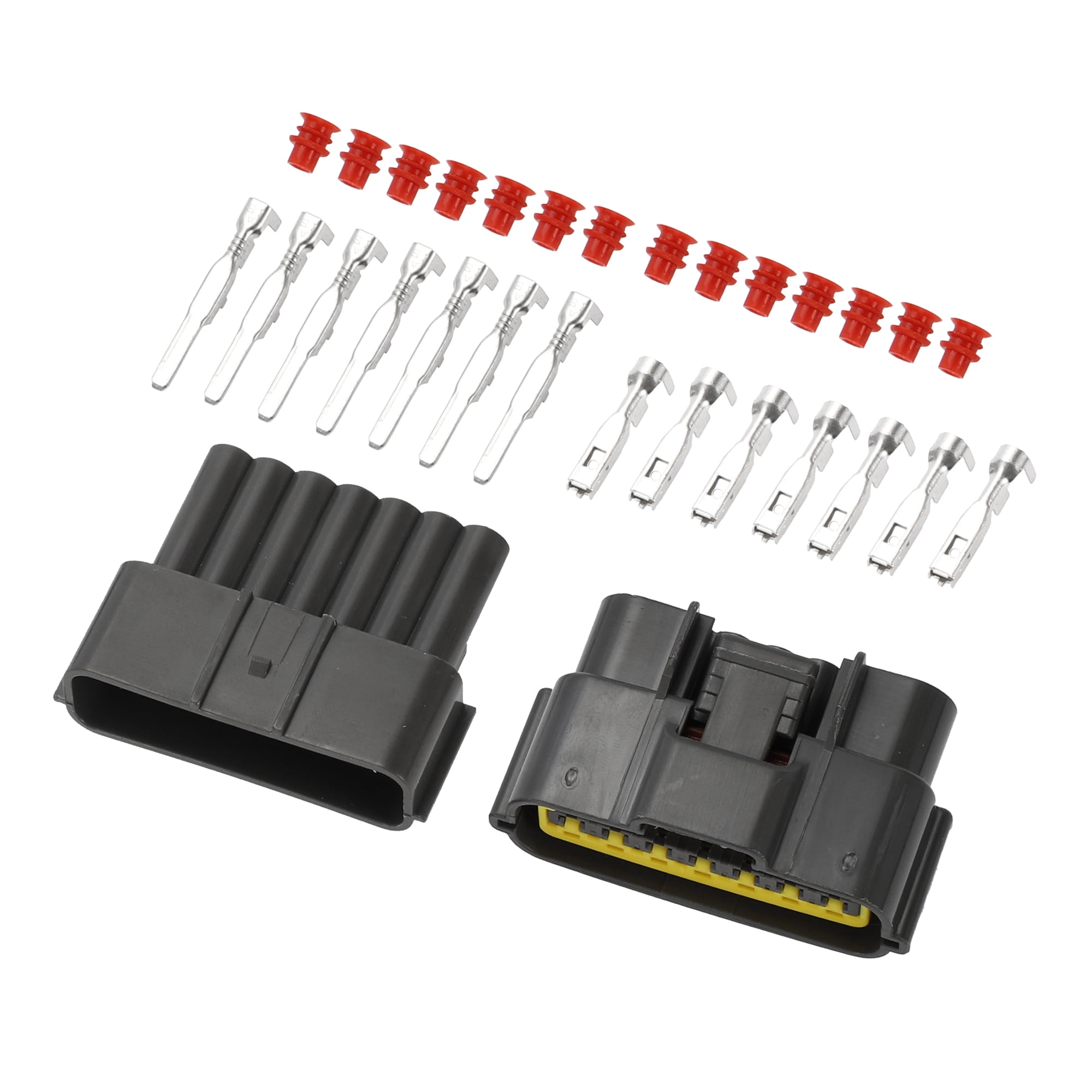 Unique Bargains 7 Pin Auto Wiring Harness Connector Plug Waterproof ...