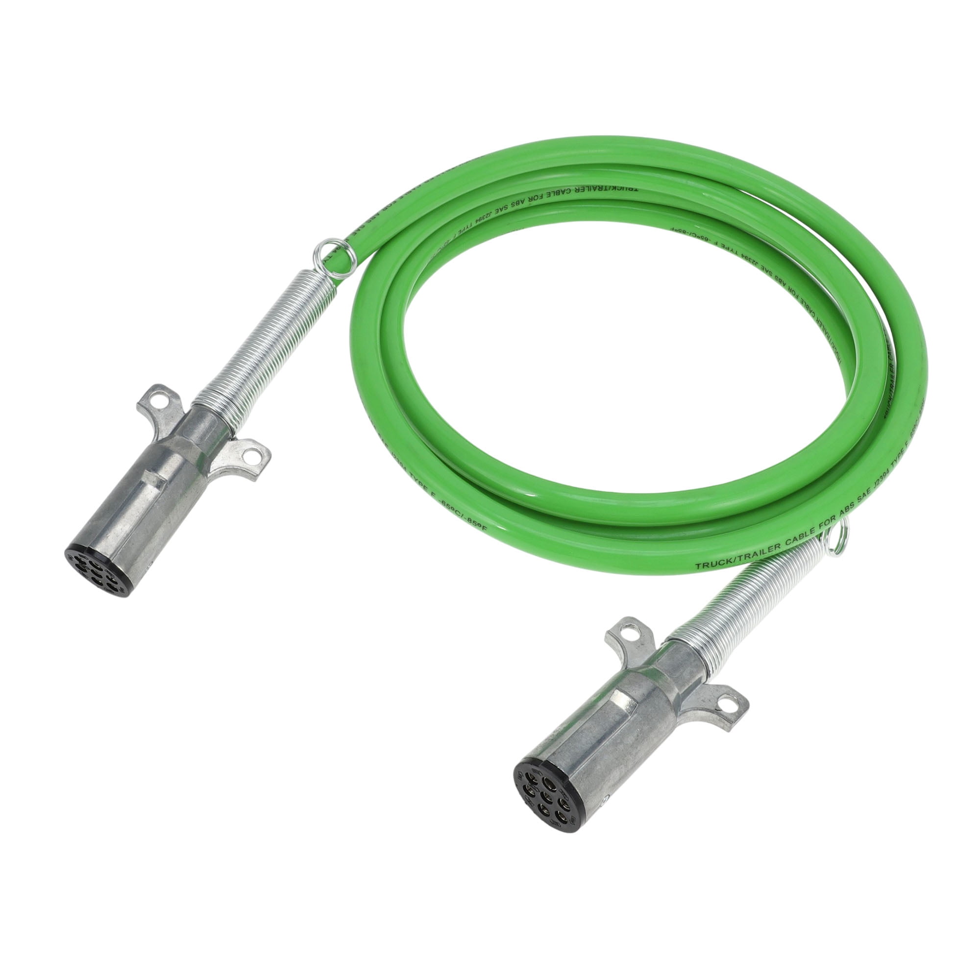 Unique Bargains 7 Way Straight Coiled Electrical Power Trailer Cord ...