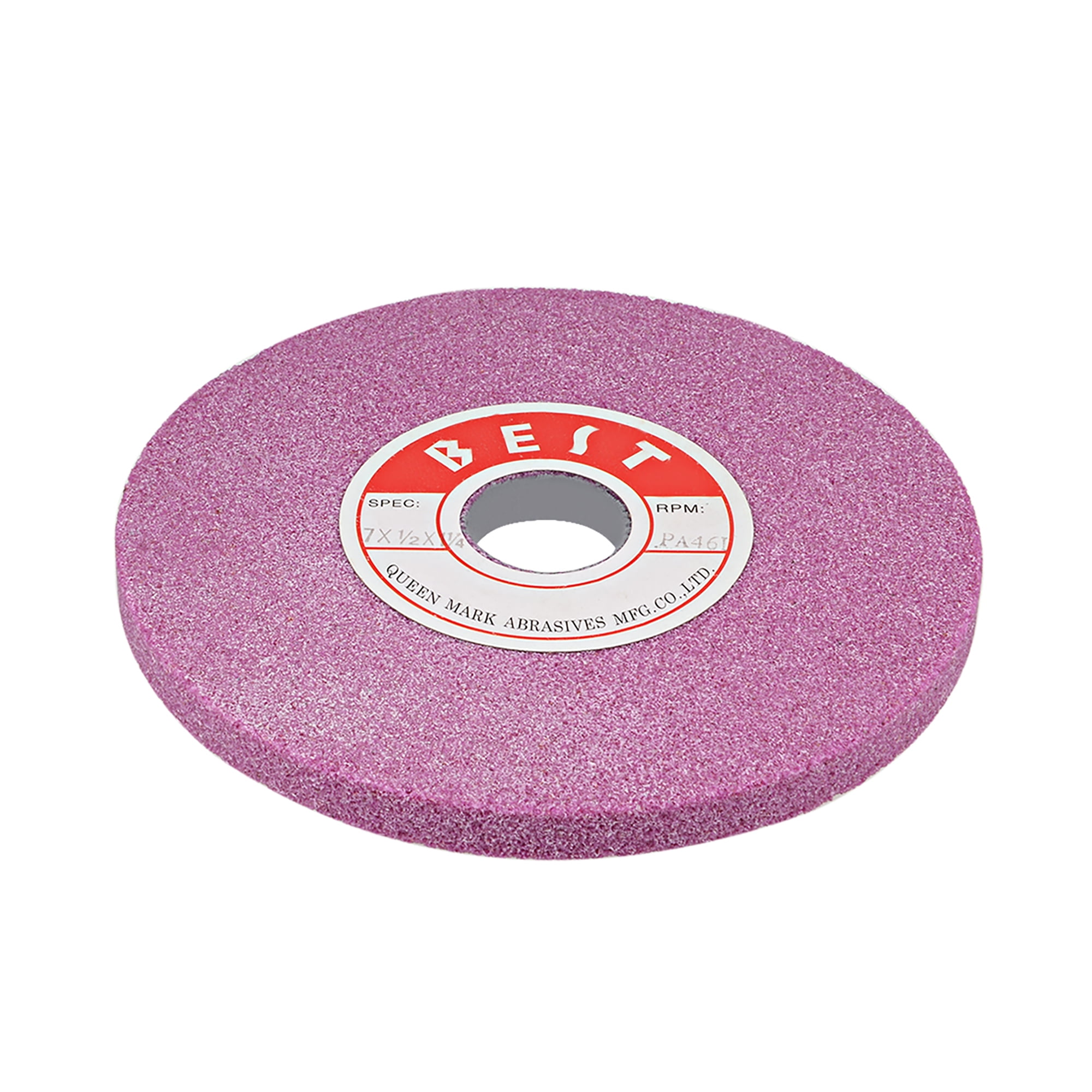 Unique Bargains 7-inch Bench Grinding Wheel Pink Aluminum Oxide PA 46 ...