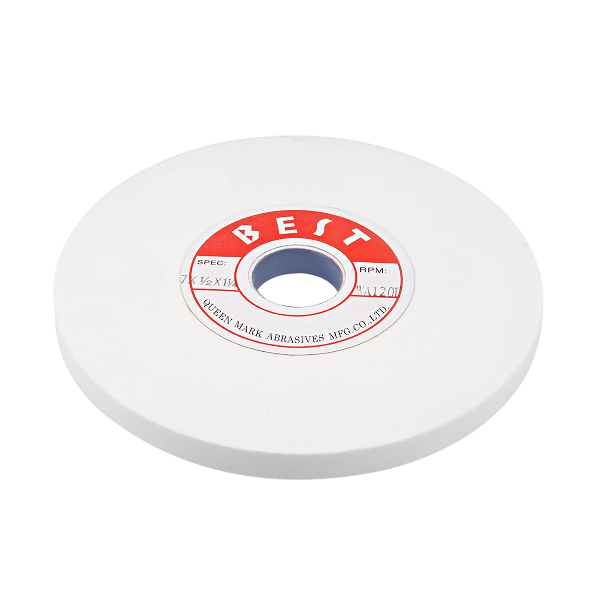 Unique Bargains 7-inch Bench Grinding Wheel White Aluminum Oxide WA 120 ...