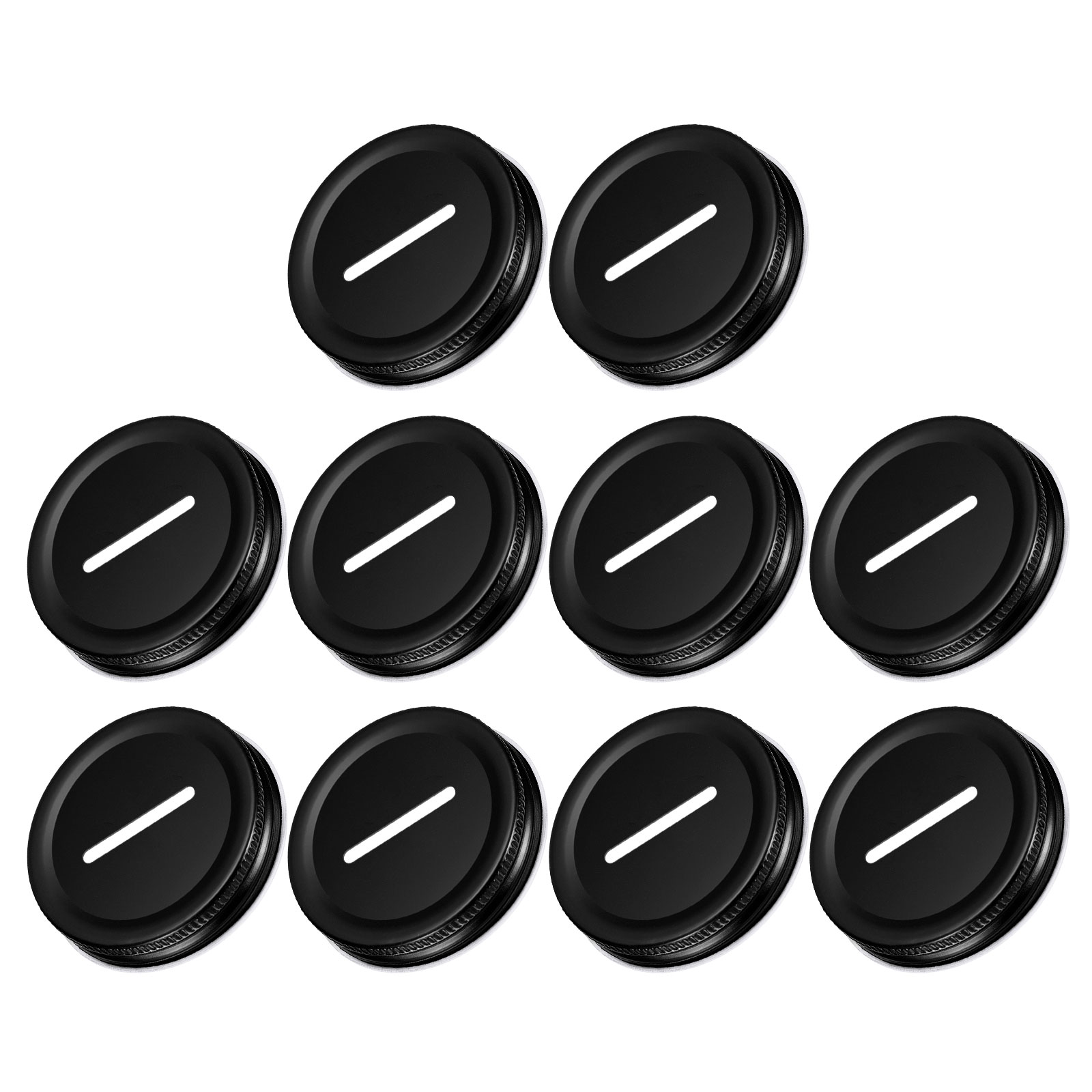 Unique Bargains 70mm/2.76' Tin Plate Coin Slot Bank Lid for Mason Jar ...