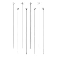 Unique Bargains Metal Cocktail Picks 5Pcs, Reusable Stainless Steel ...