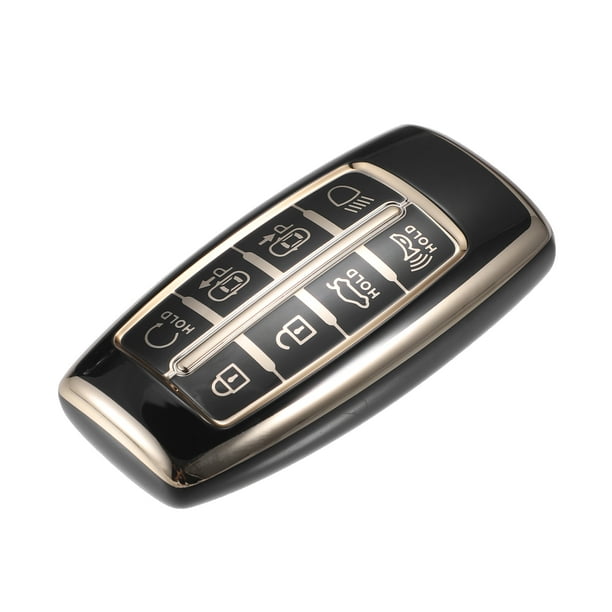 Unique Bargains 8 Buttons Key Fob Cover Soft TPU Remote Keyless Smart ...