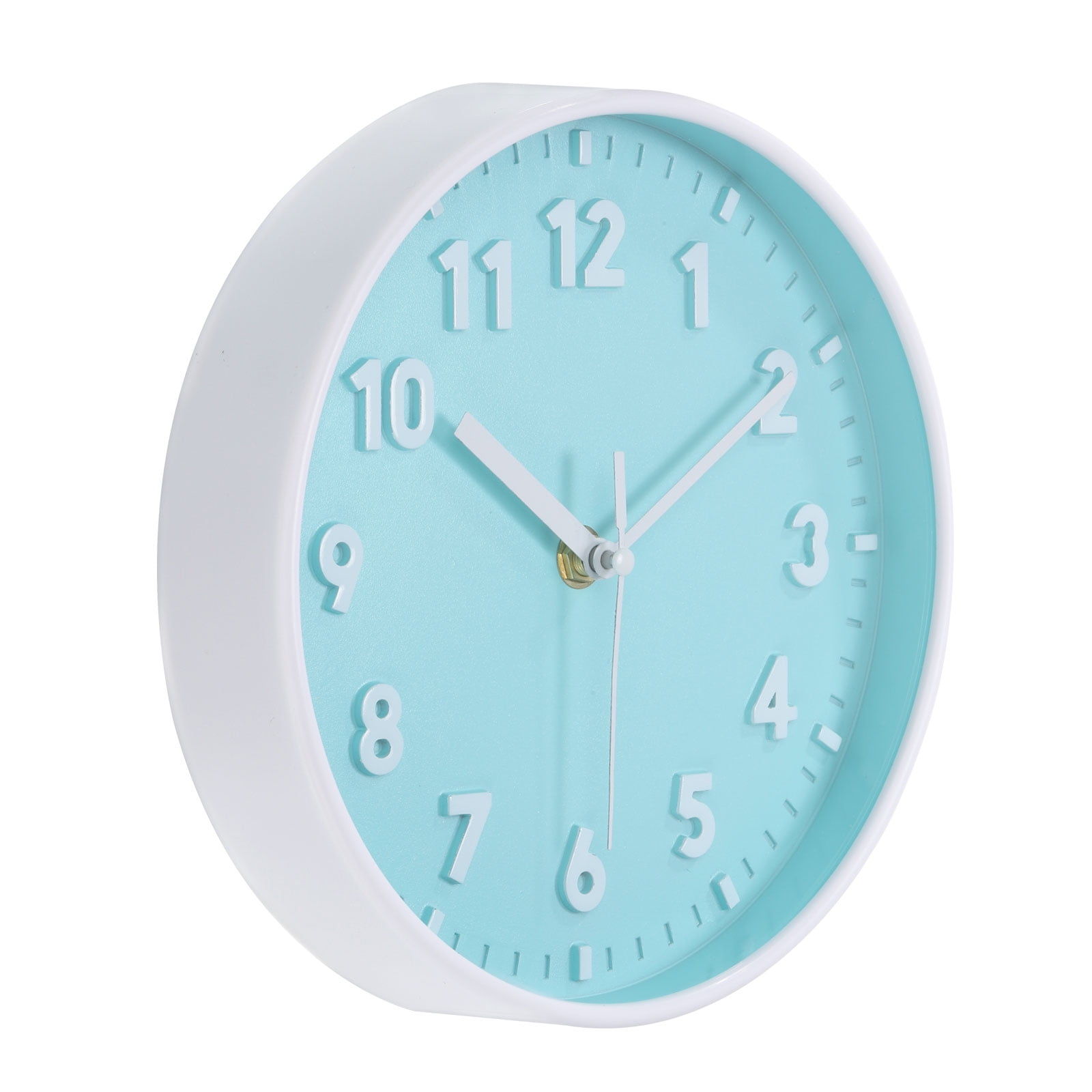 Unique Bargains 8 Inch Wall Clock, 3D Number Quartz Battery Operated ...