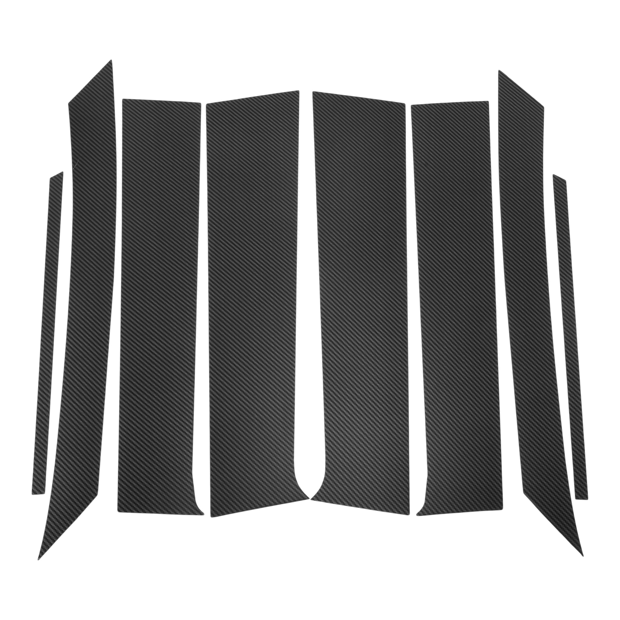 Unique Bargains 8 Pcs Car Door Pillar Window Trim for Toyota Fortuner ...