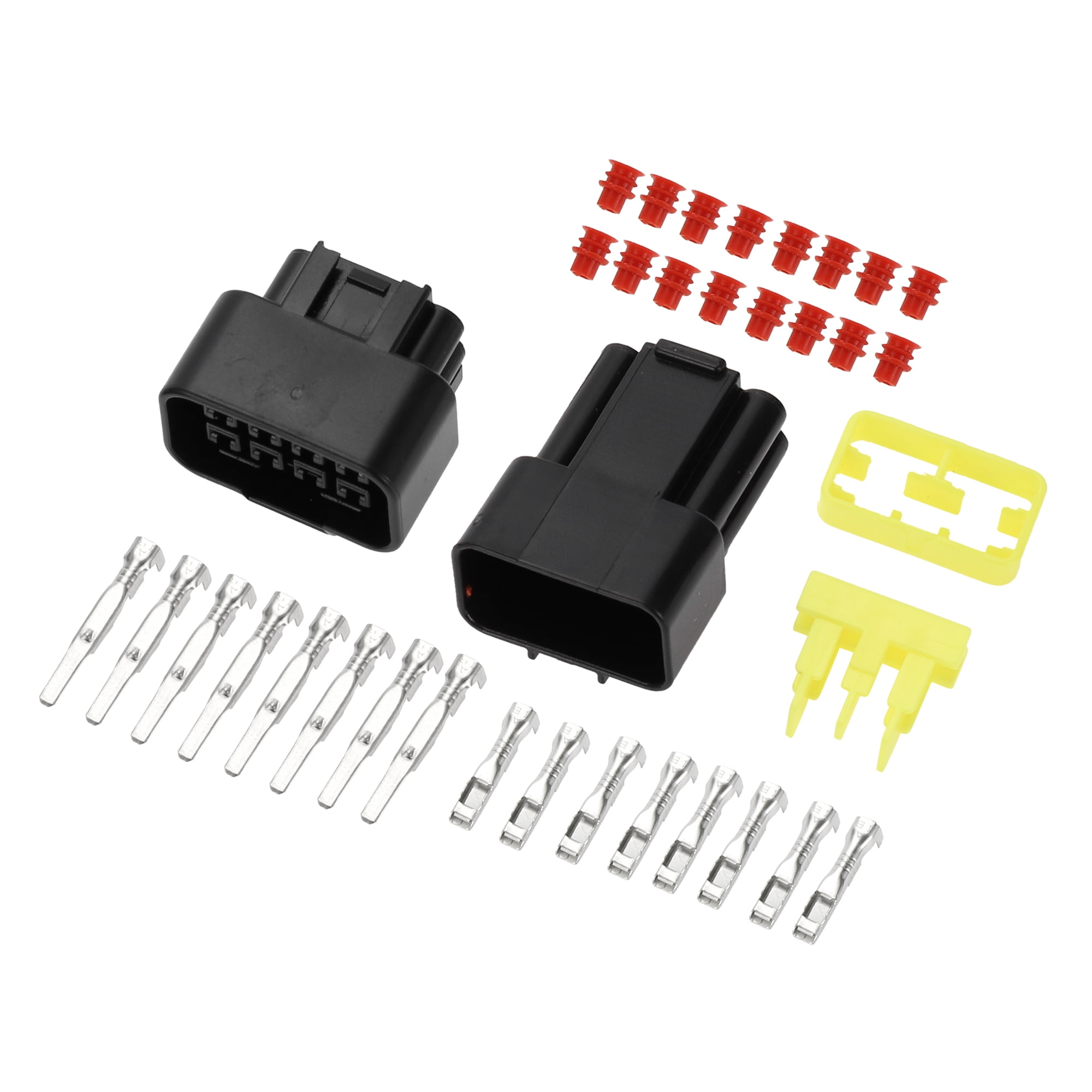 Unique Bargains 8 Pin Car Electrical Wire Connector Plug Housing Kits ...