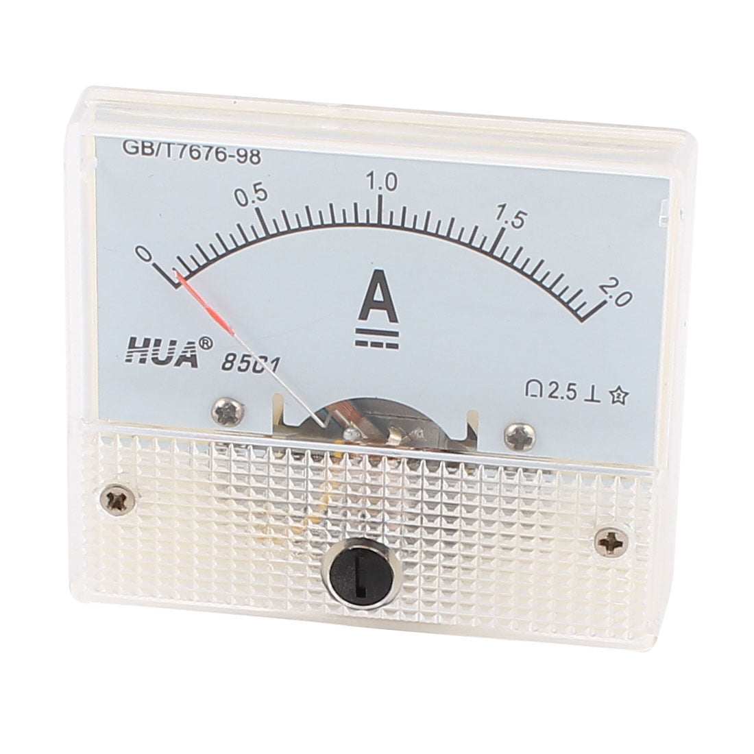 Unique Bargains 85C1 Panel Mount DC Ampere Meter Analog Ammeter 0-2A ...