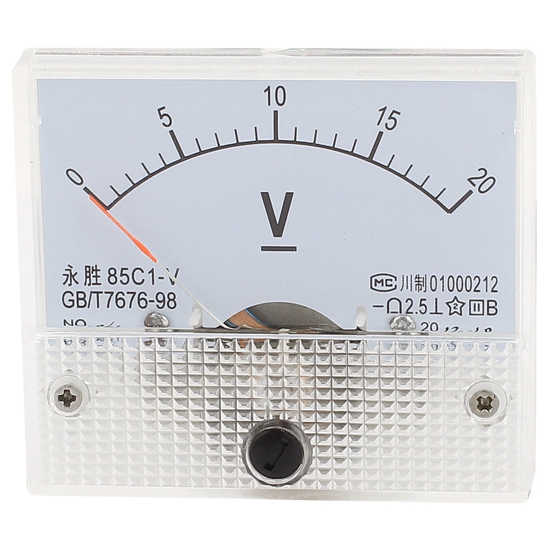 Unique Bargains 85C1-V Panel DC Voltage Volt Analog Meter Voltmeter 0 ...
