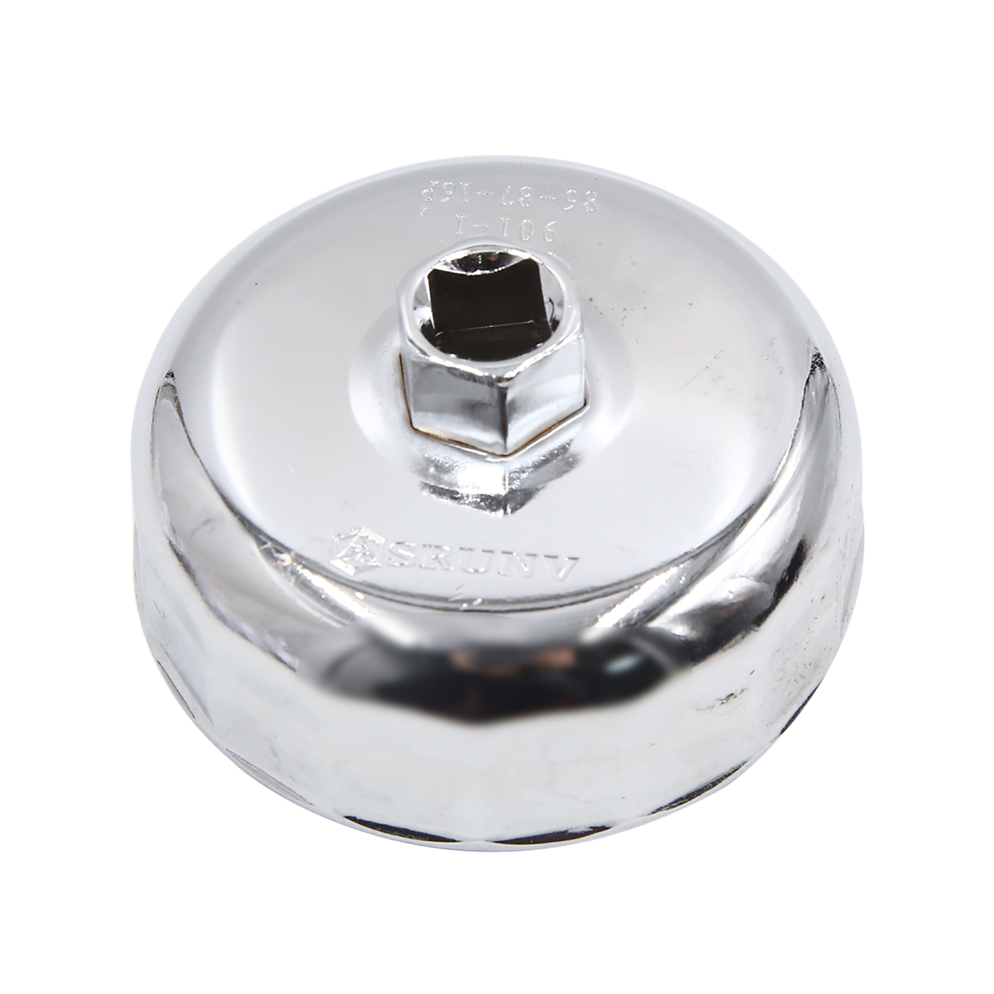 Unique Bargains 86-87mm 16 Flutes Silver Tone Metal Car Oil Filter Cap ...