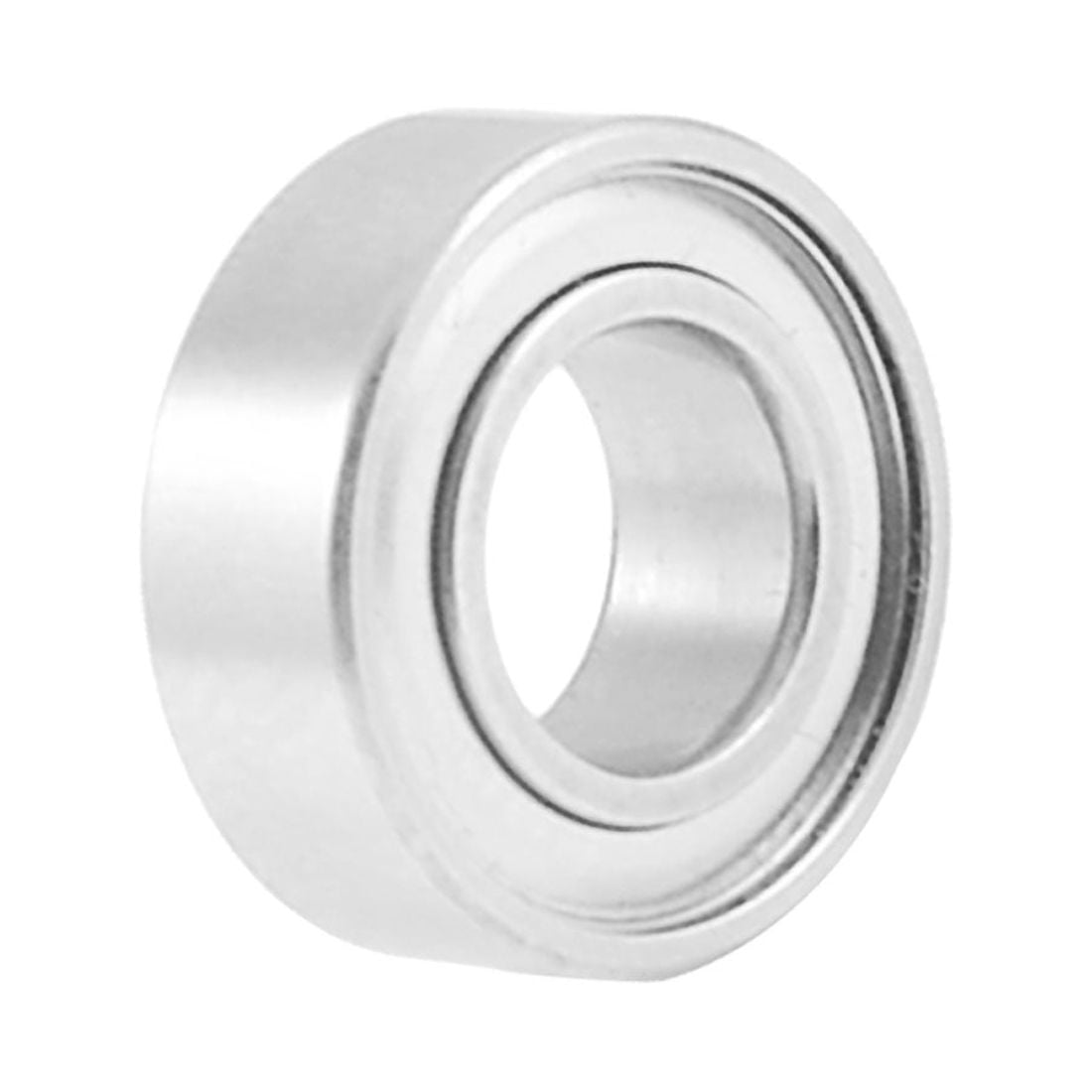 Unique Bargains 8mm x 4mm x 3mm Metal Double Sealed Ball Bearing Silver ...
