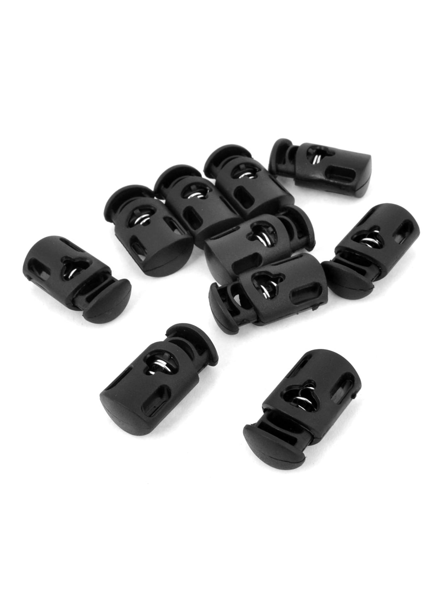 Unique Bargains 8mm x 5mm Hole Size Rope Clamp Bags Tent Cord Locks ...