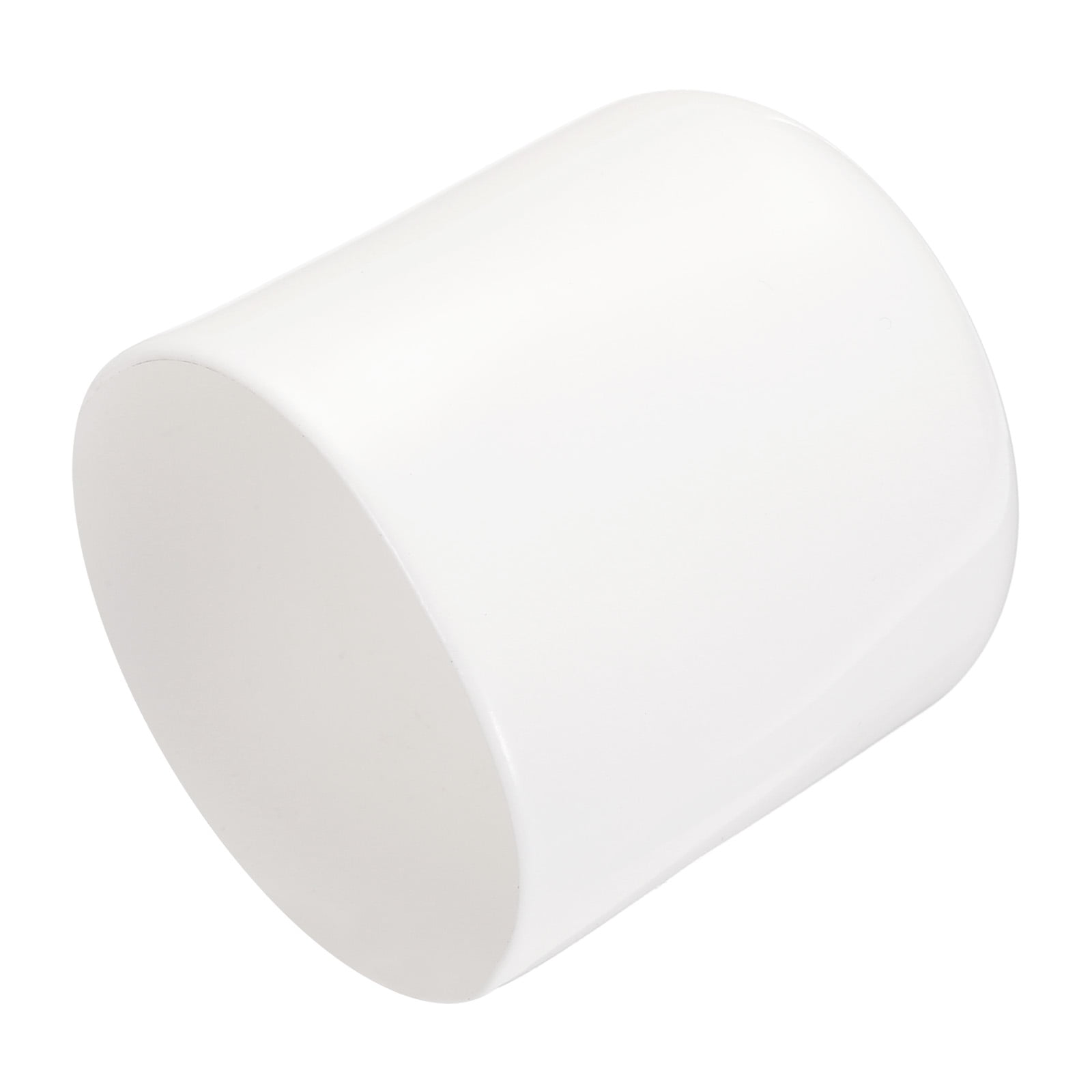 Unique Bargains 8pcs 40mm Round White Vinyl End Cap Screw Thread ...