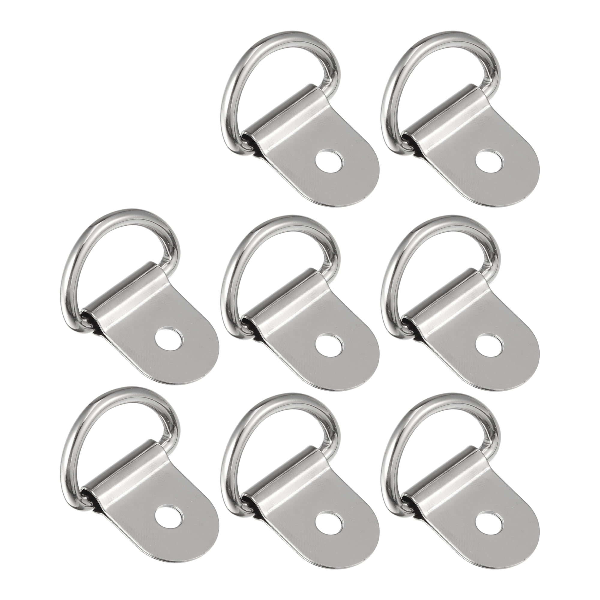 Unique Bargains 8pcs D Ring Tie Down Anchor 3mm Diameter Anchor Lashing Ring for Trailer Truck ...