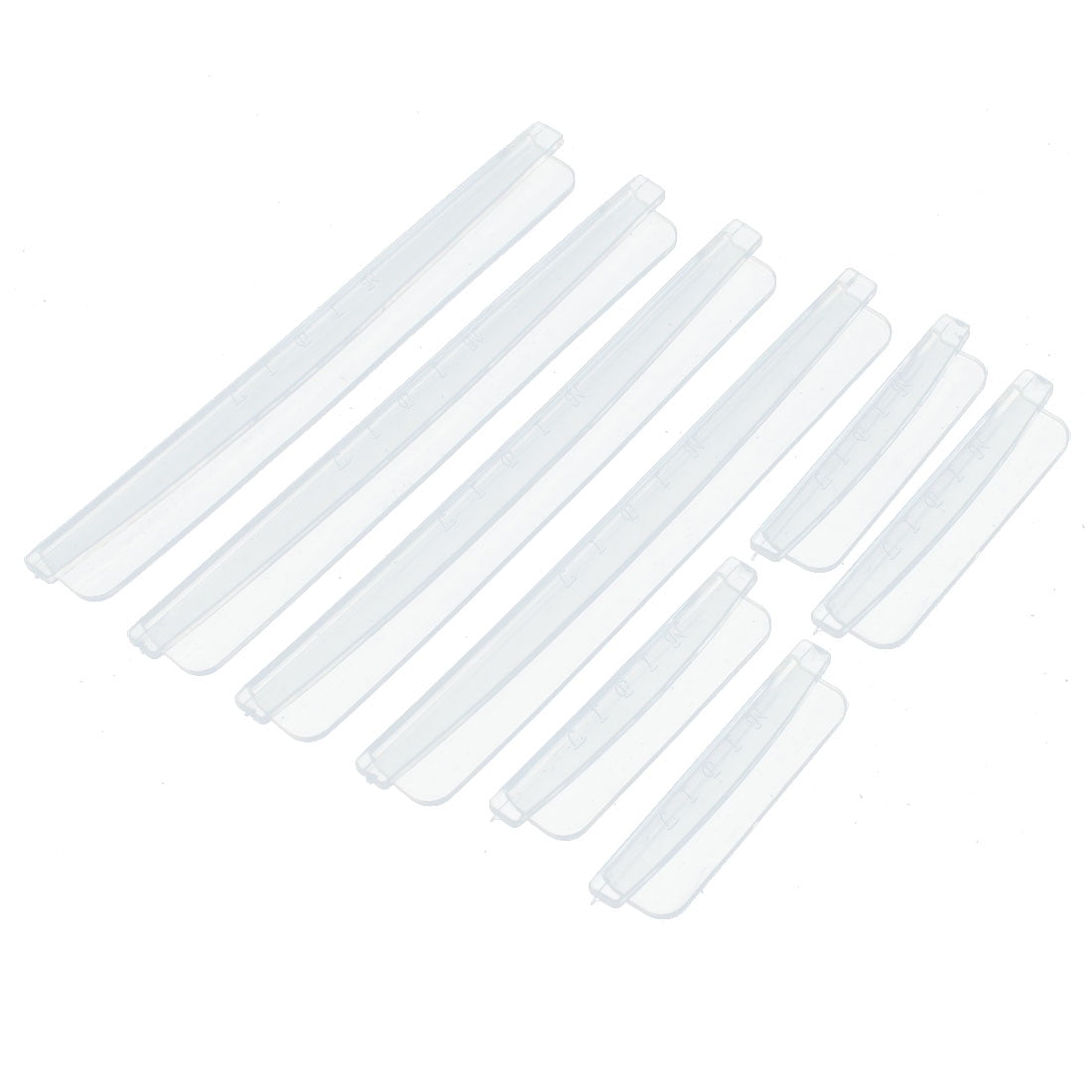 Unique Bargains 8x Clear Door Edge Guards Transparent Scratch Strip ...