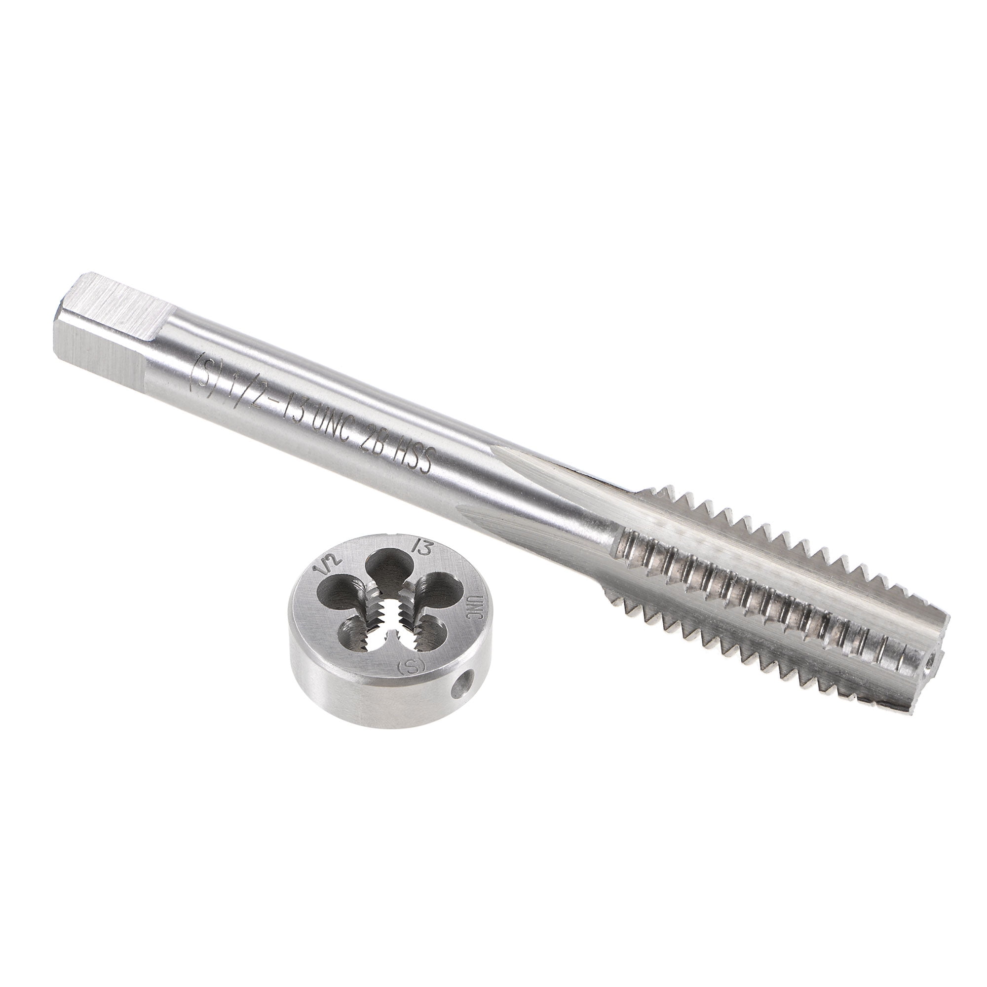 Unique Bargains 9/16"-12 UNC Tap and Die Set, HSS Machine Thread Tap ...