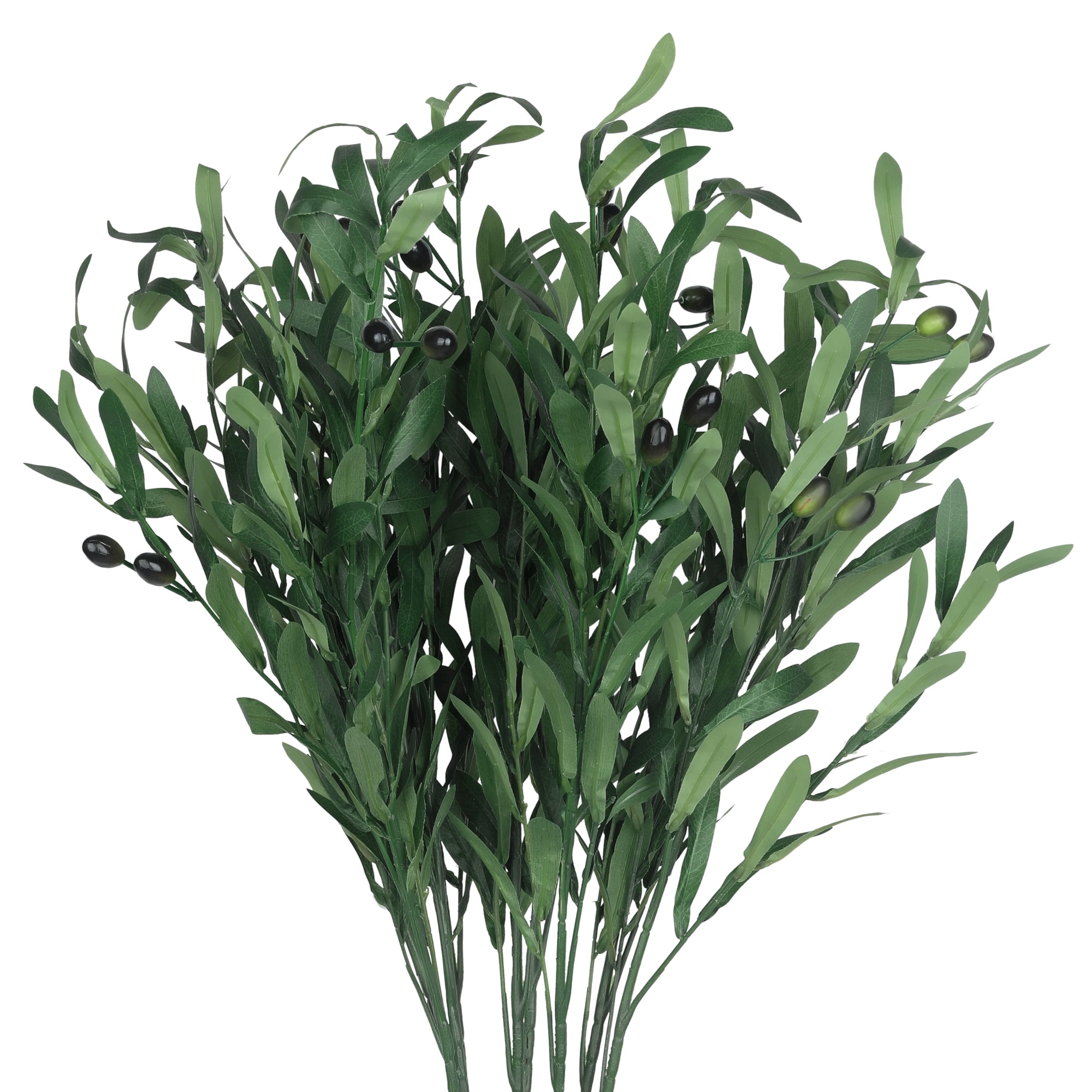 Unique Bargains 9 Pack Artificial Greenery Plants Fake Tree Branches ...
