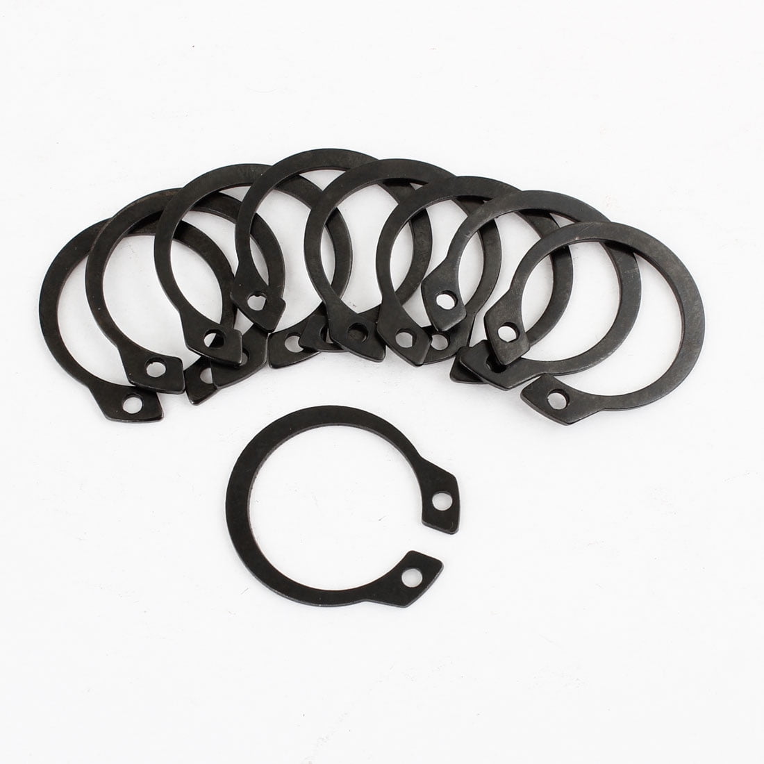 Unique Bargains 9 Pcs 18mm x 21mm Circle Metal External Snap Circlip ...