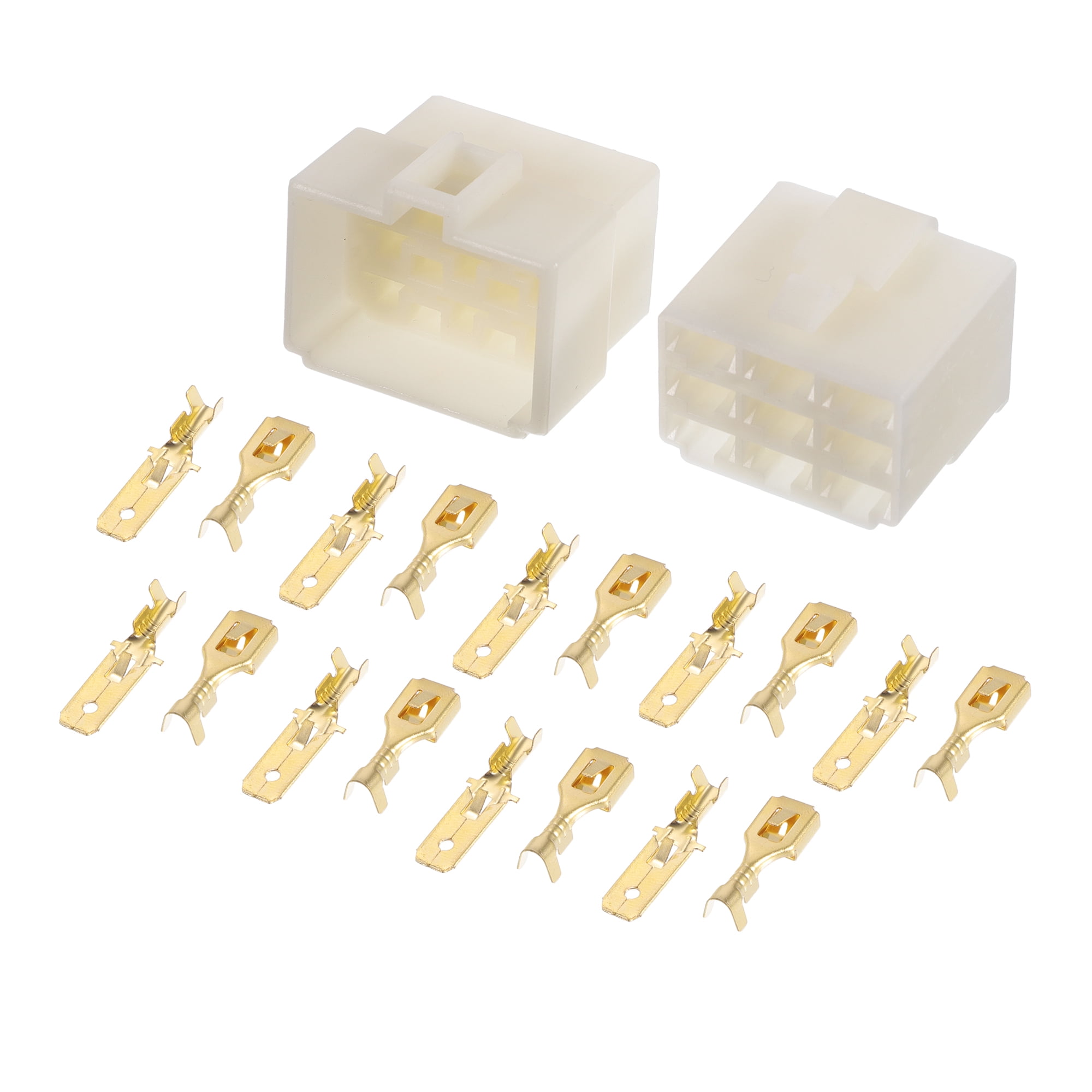 Unique Bargains 9 Pin Car Electrical Wire Connector Plug Kits Male ...