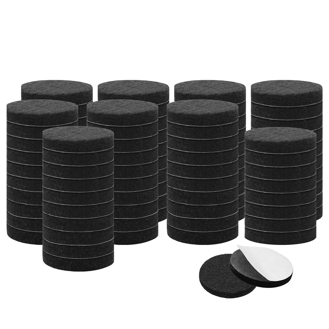 Unique Bargains 90Pcs Furniture Felt Pads Round 3/4" Self-stick Reduce ...