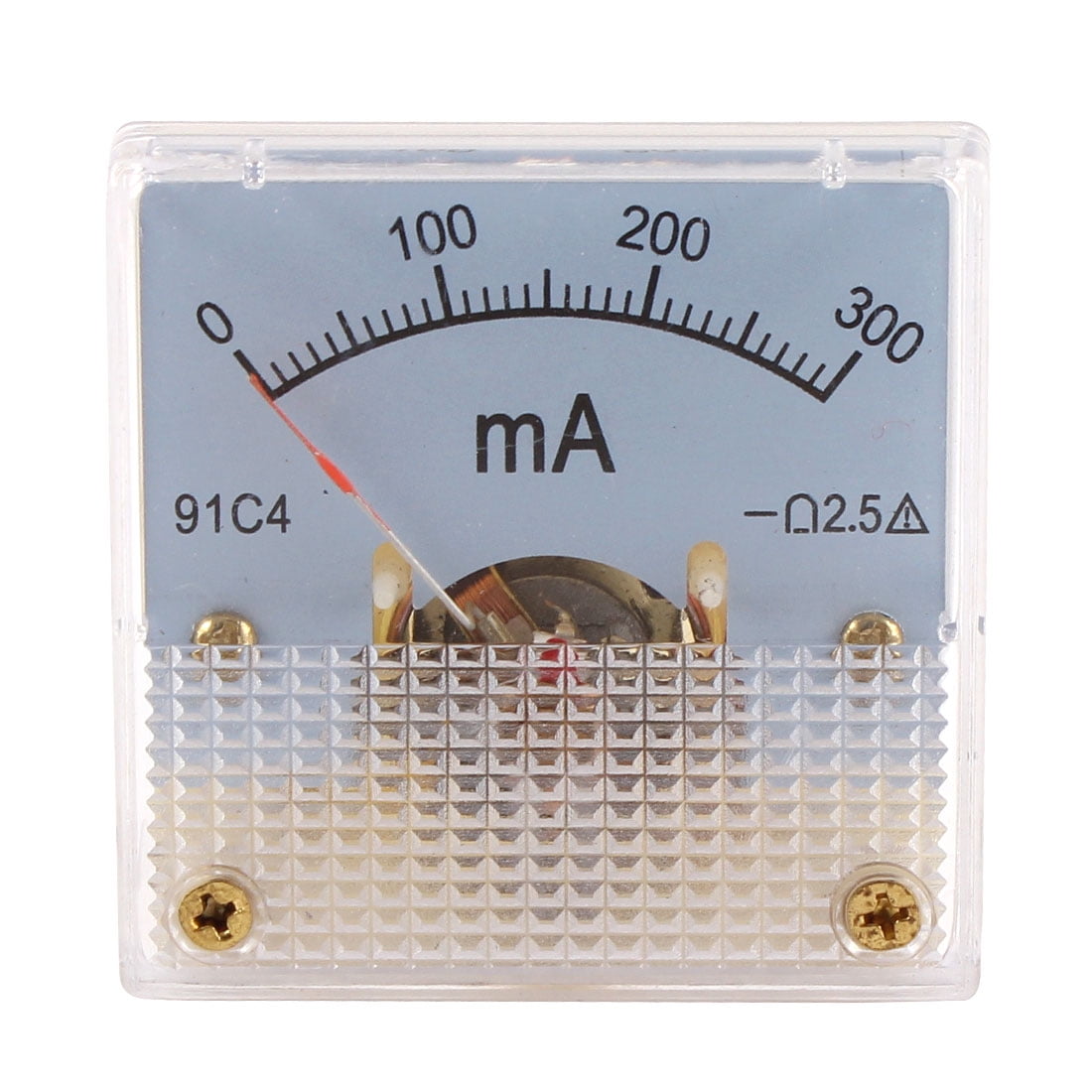 Unique Bargains 91C4 DC 0-300mA Rectangle Analog Panel Ammeter Gauge ...