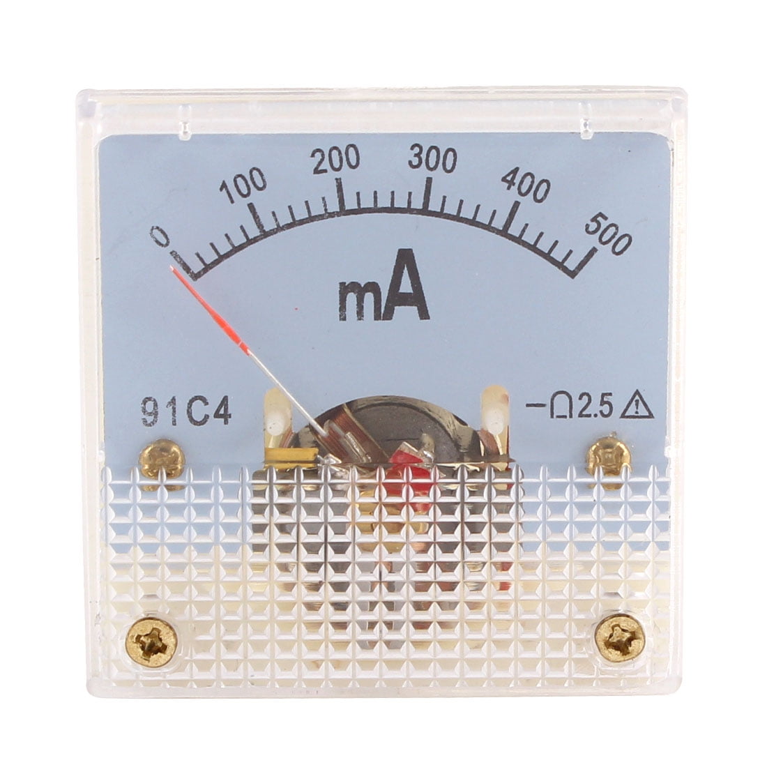 Unique Bargains 91C4 DC 0-500mA Rectangle Analog Panel Ammeter Gauge ...