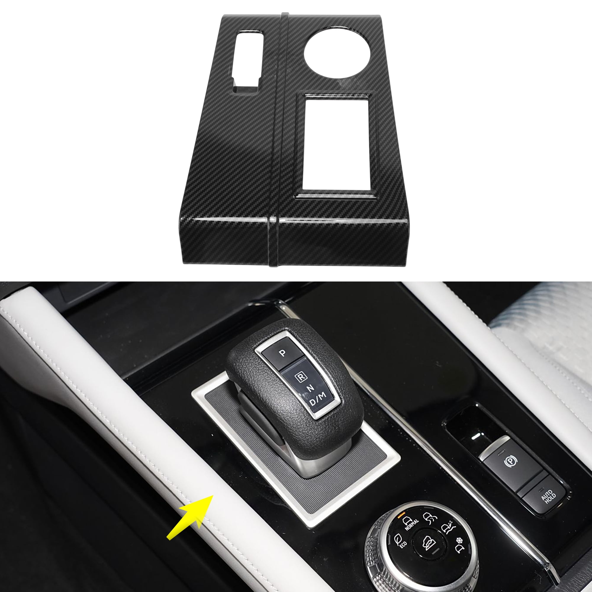 Unique Bargains ABS Gear Shift Knob Button Cover for Mitsubishi ...