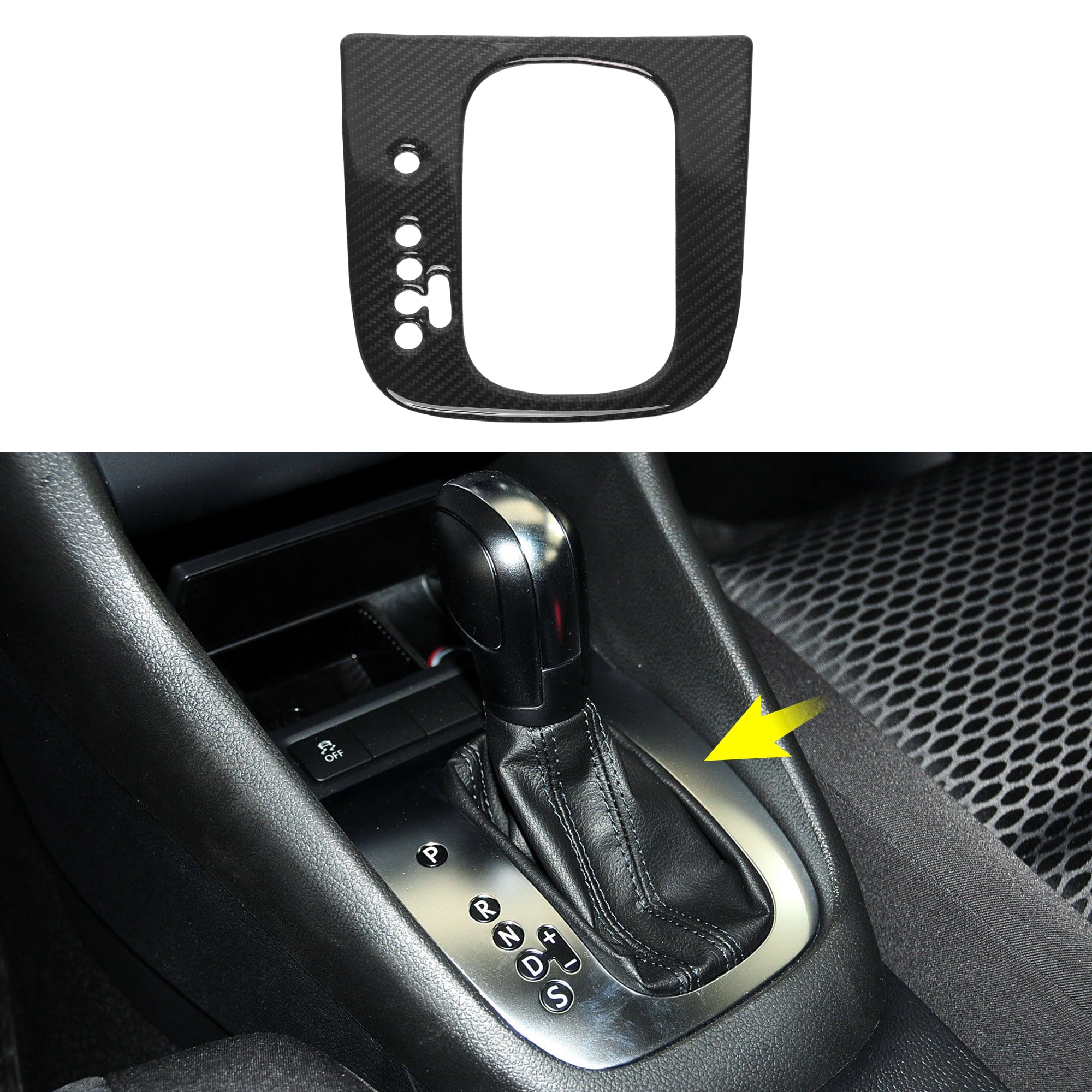 Unique Bargains ABS Gear Shift Knob Button Cover for VW Golf 6 GTI MK6 ...