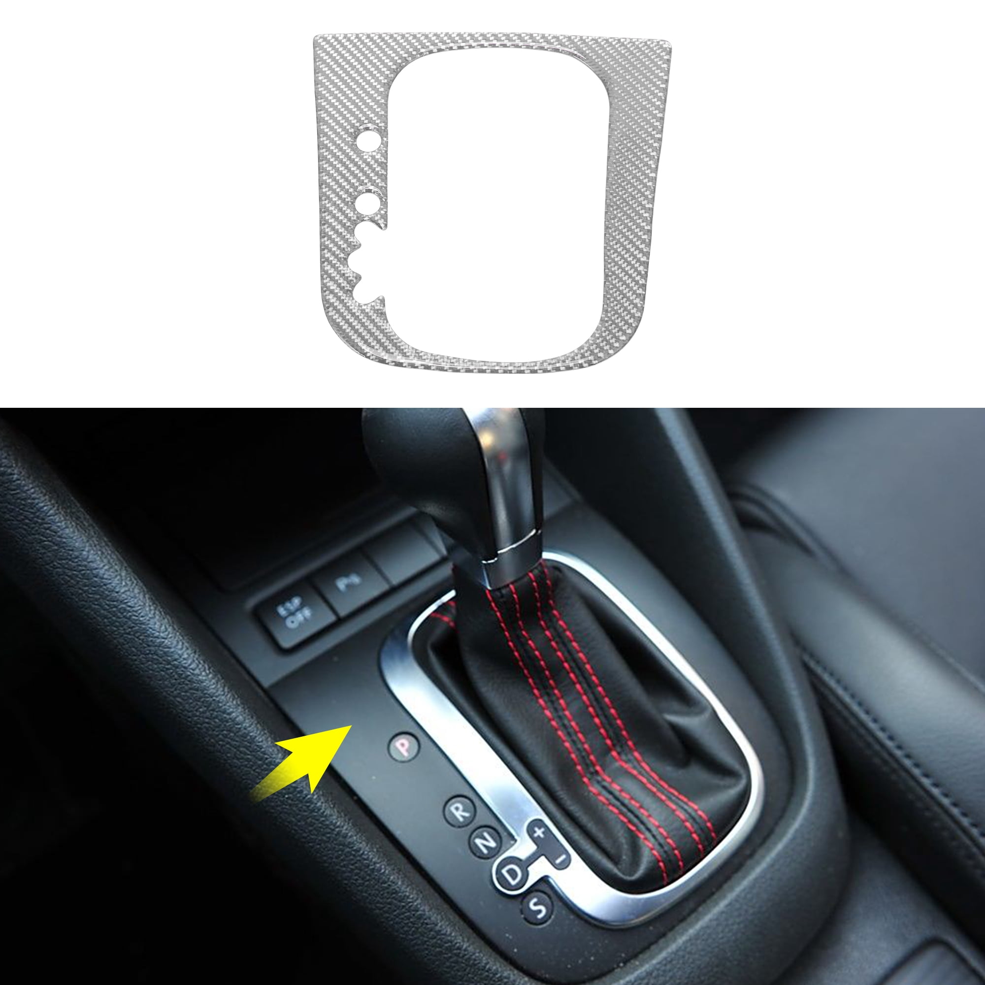 Unique Bargains ABS Gear Shift Knob Button Cover for VW Golf 6 GTI MK6 ...