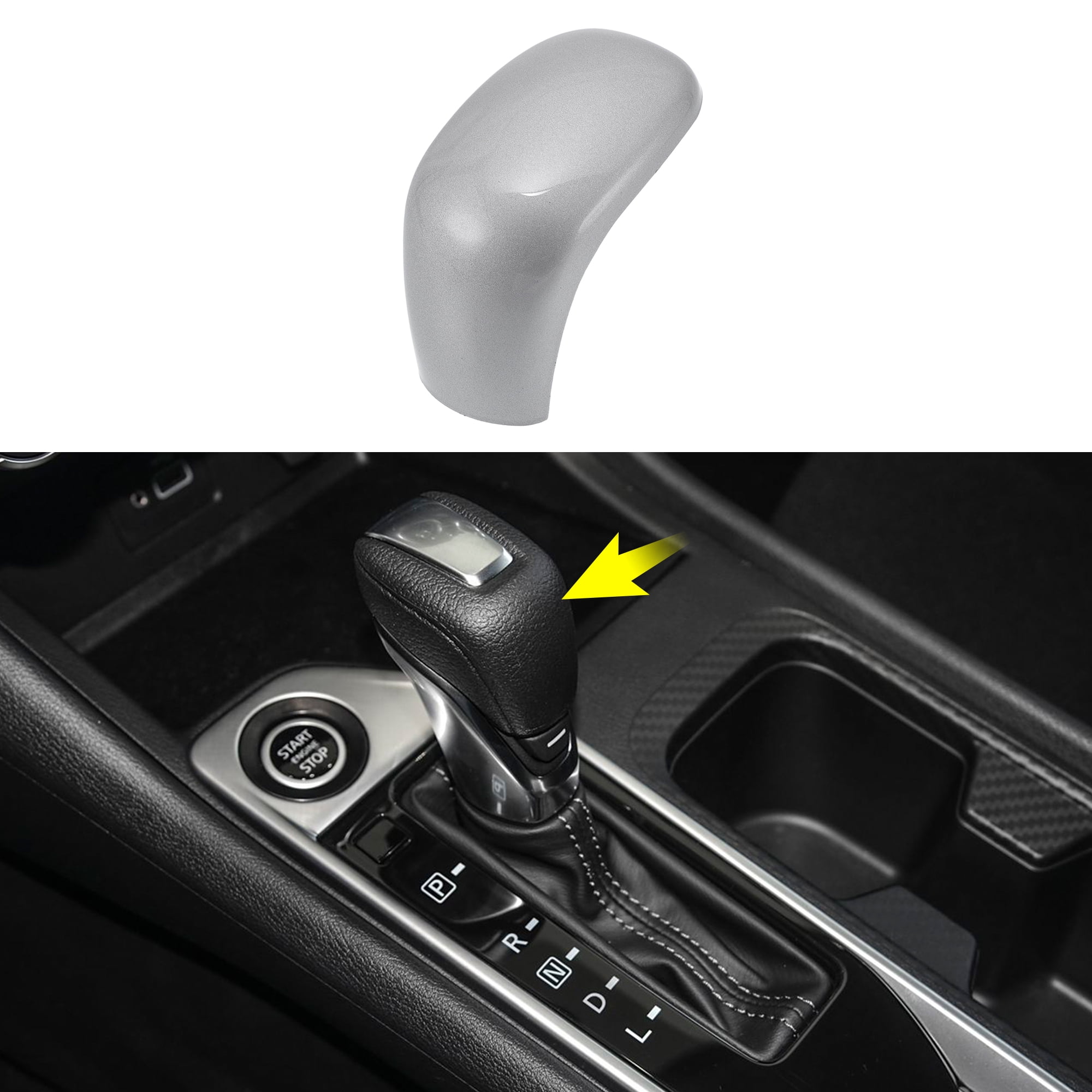 Unique Bargains ABS Gear Shift Knob Button Cover for Nissan Sentra ...