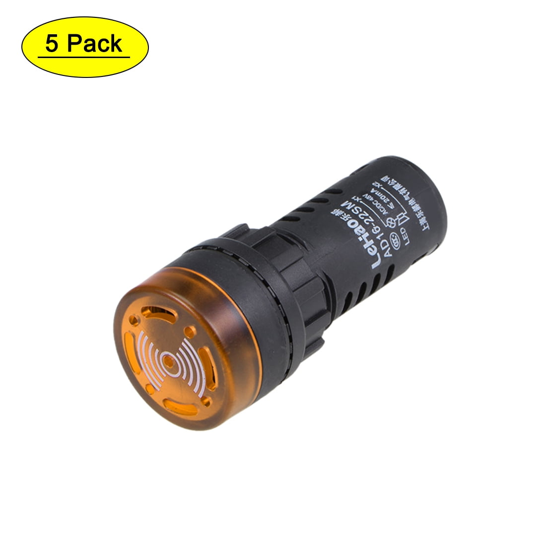 Unique Bargains AC DC 48V with Buzzer Flashing Alarm Dashboard LED ...