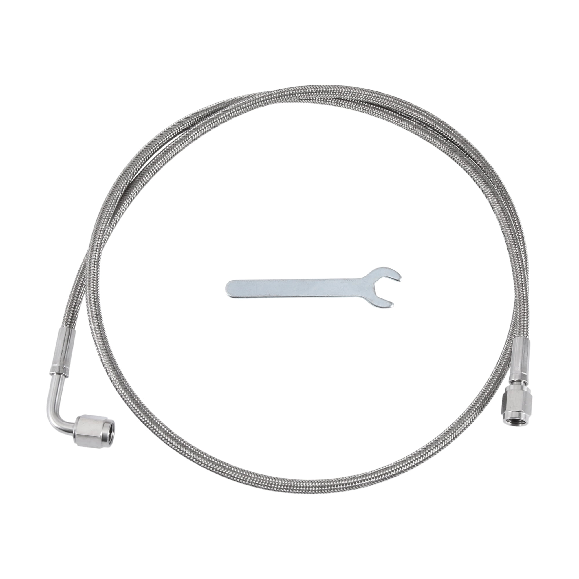 Unique Bargains AN-3 Turbo Oil Feed Line Kit 3.58ft Pressure Remote ...