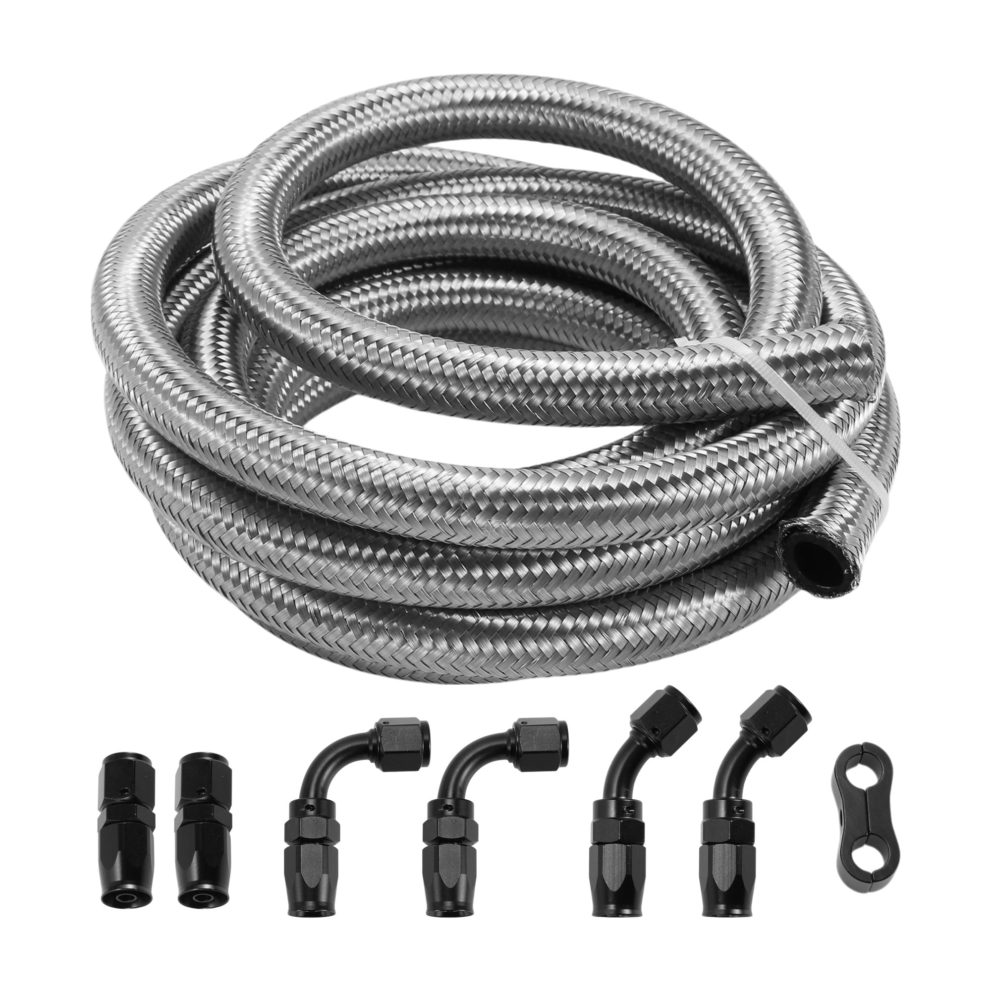 Unique Bargains AN-8 Fuel Line Kit 10ft Vacuum Hose Automotive Fuel ...