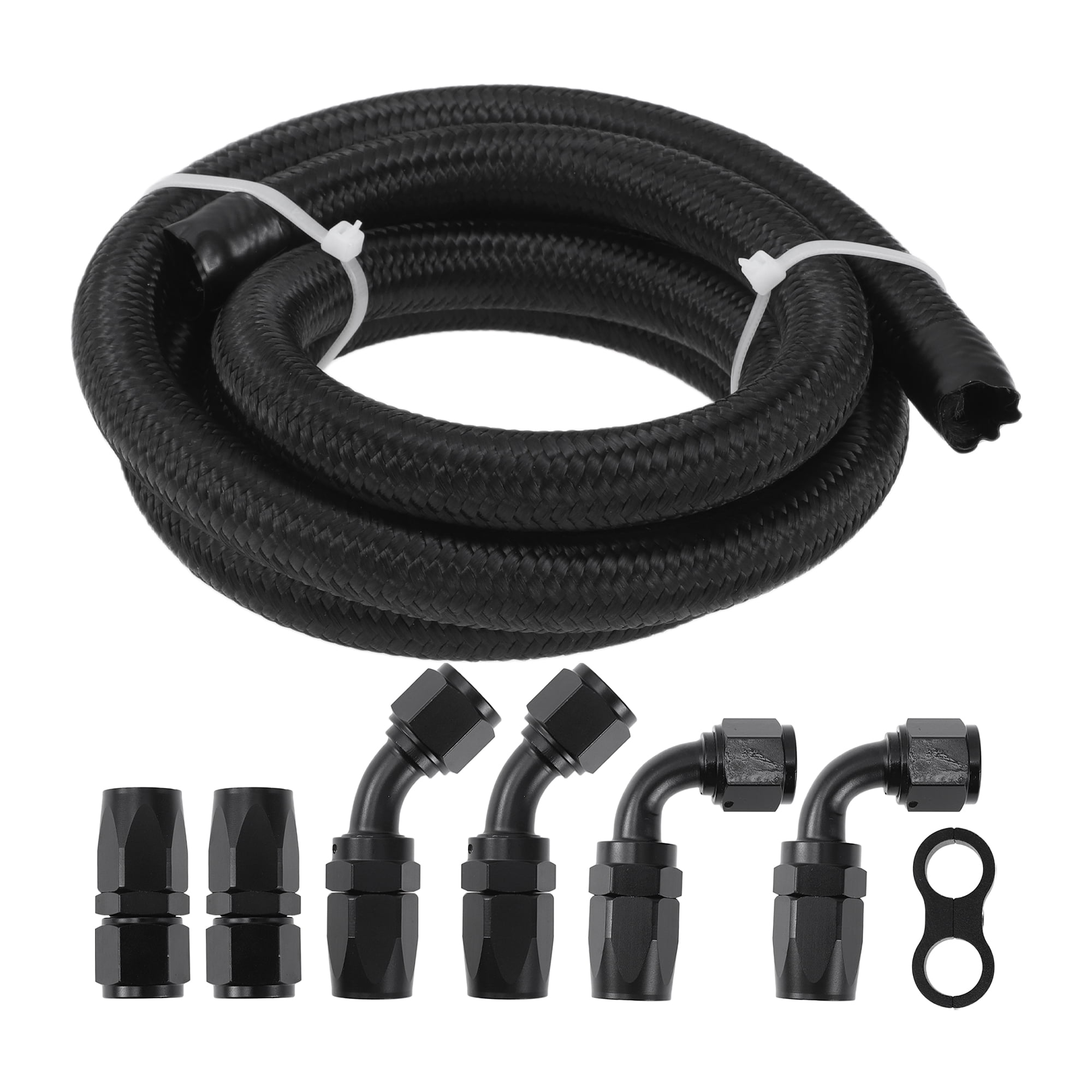 Unique Bargains AN-8 Fuel Line Kit 5ft Vacuum Hose Automotive Fuel Hose ...