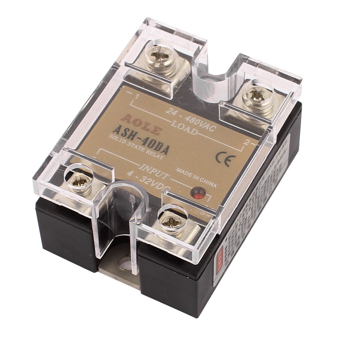 Unique Bargains ASH40DA 432VDC to 24480VAC 40A Single Phase Solid State ...