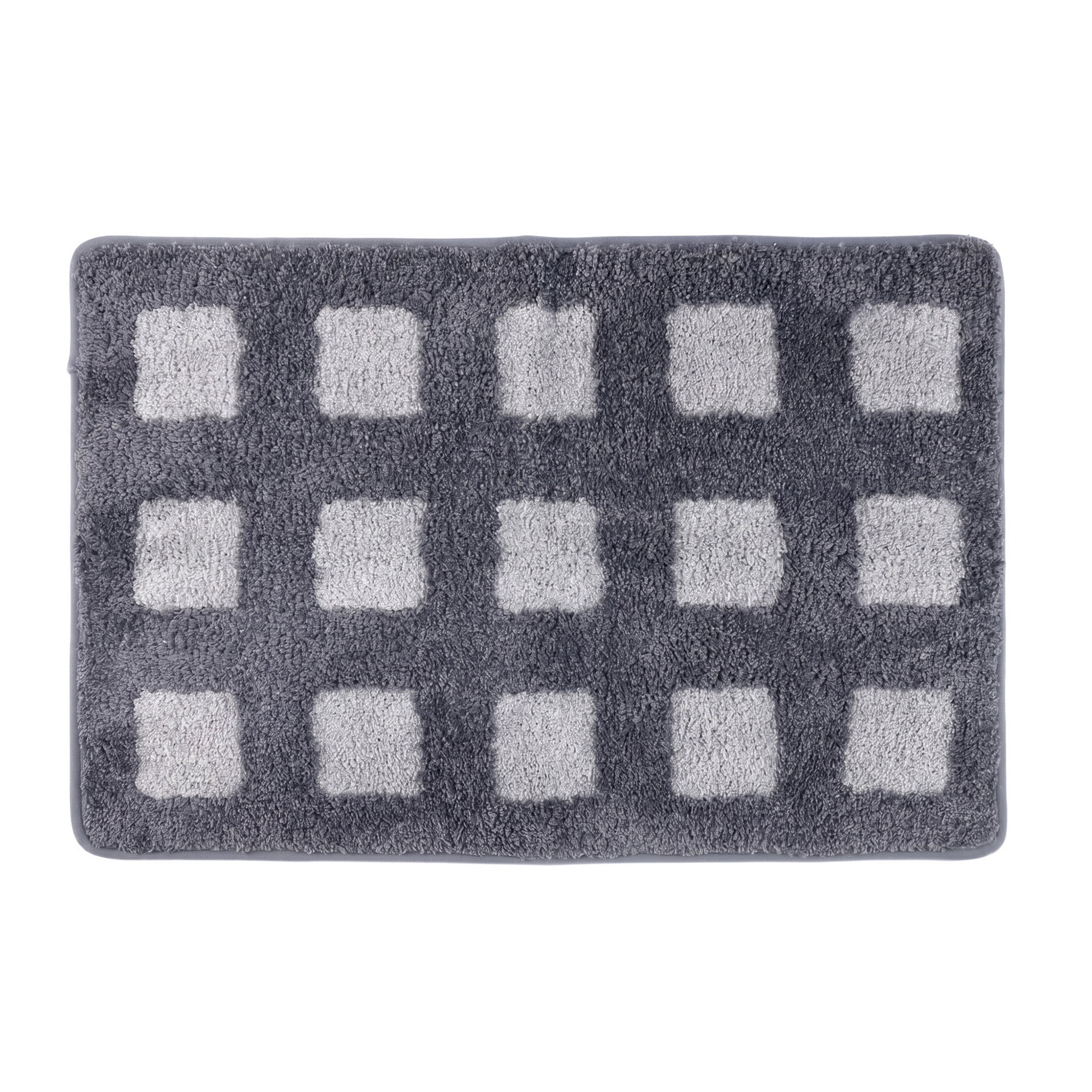 Unique Bargains Absorbent Non Slip Checkered Soft Plush Quick Dry Bath ...