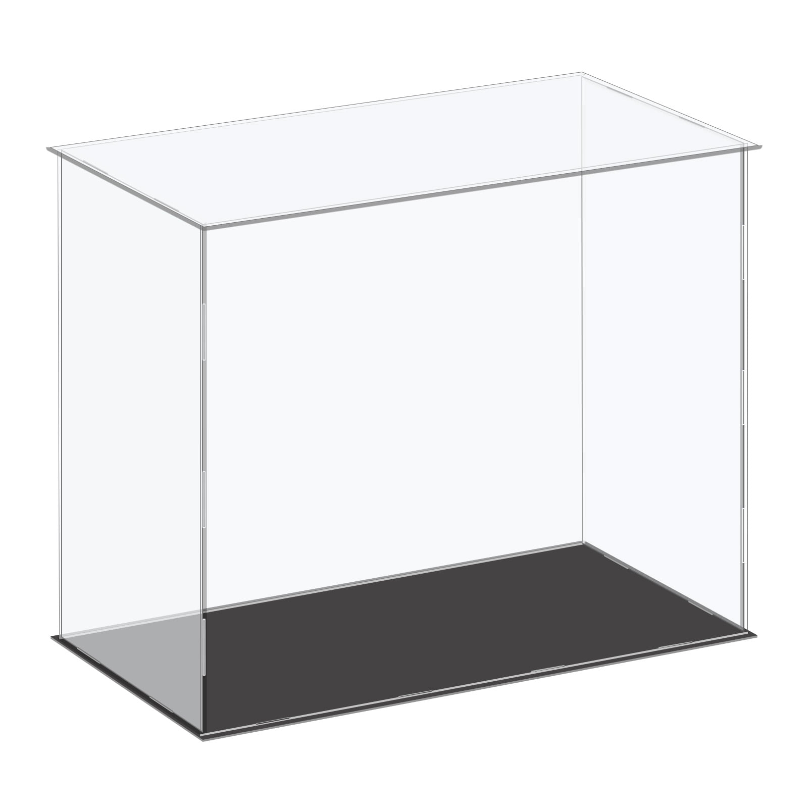 Uxcell Acrylic Display Case Plastic Box Cube Storage Box Clear Small ...