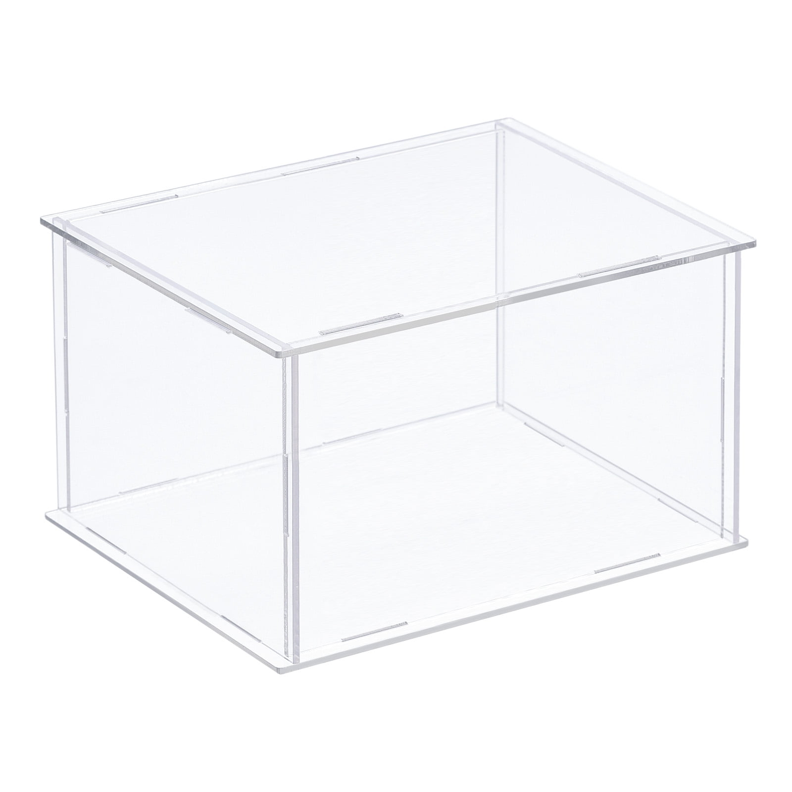 Uxcell Acrylic Display Case Plastic Box Cube Storage Box Assemble ...