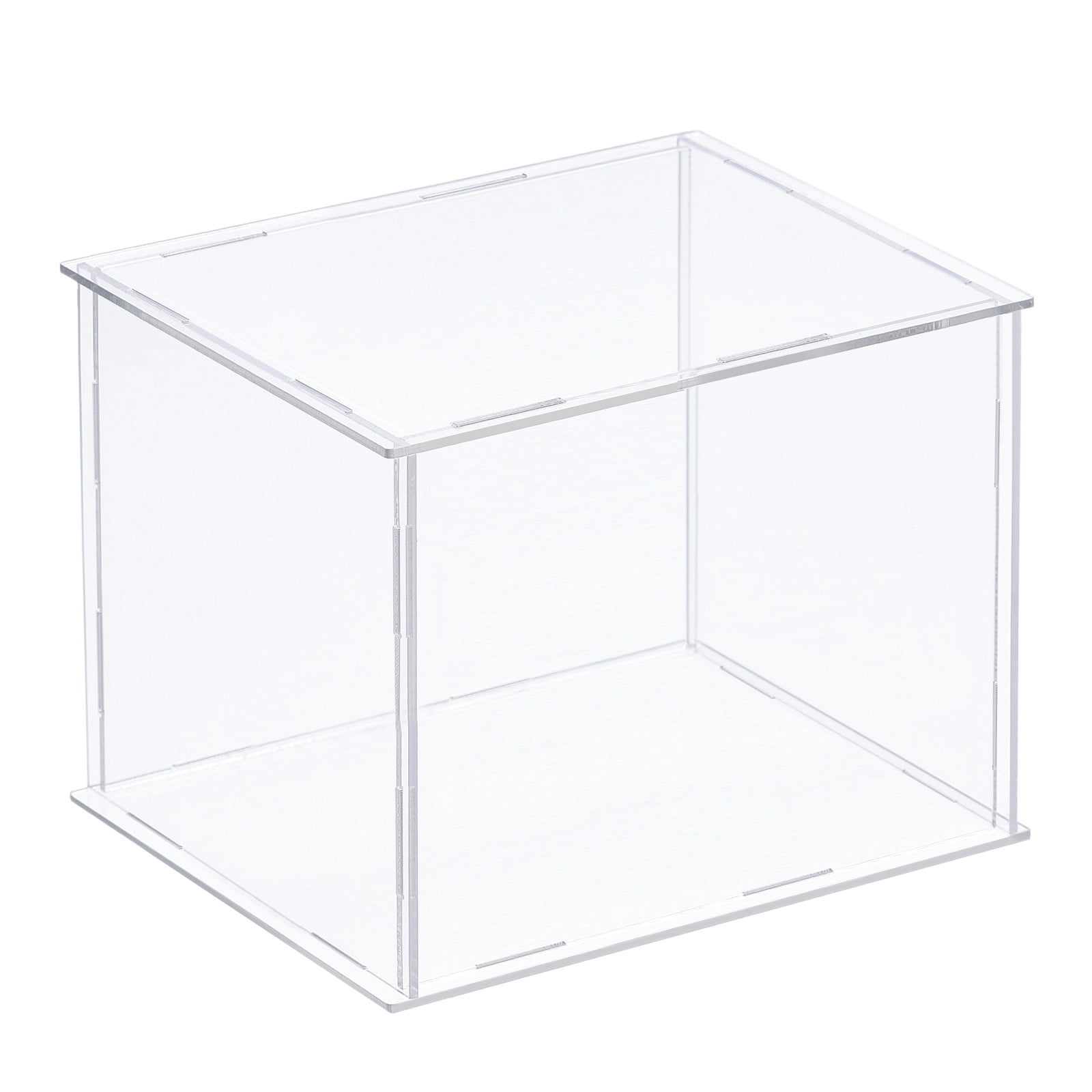 Uxcell Acrylic Display Case Plastic Box Cube Storage Box Assemble ...