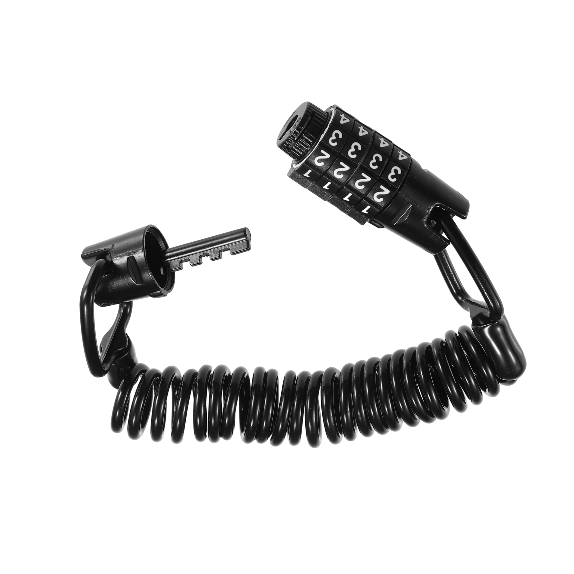 Unique Bargains Adjustable Bike Chain Lock with 4 Digit Bike Lock Cable ...