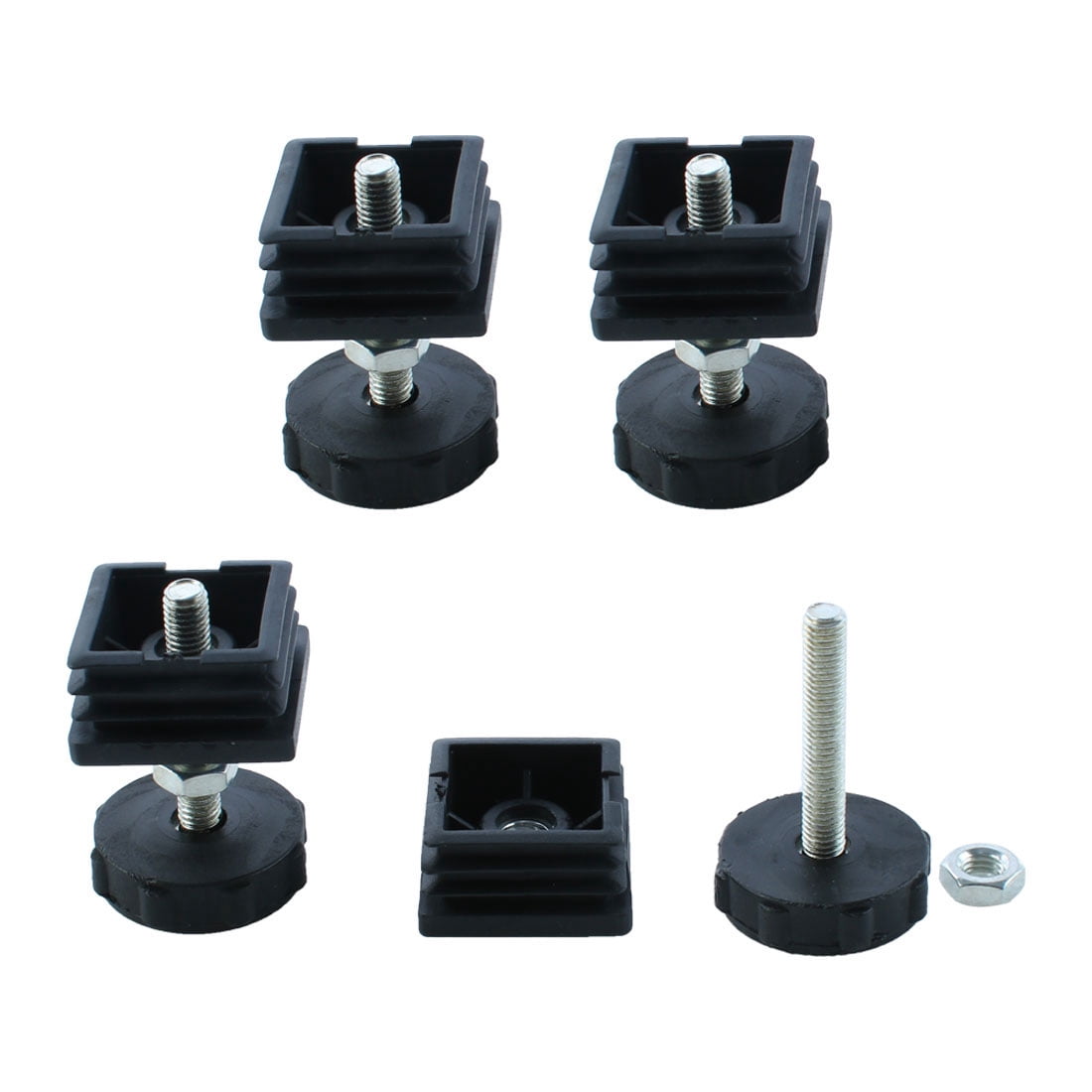 Unique Bargains Adjustable Leveling Feet 38 x 38mm Inserts Furniture ...