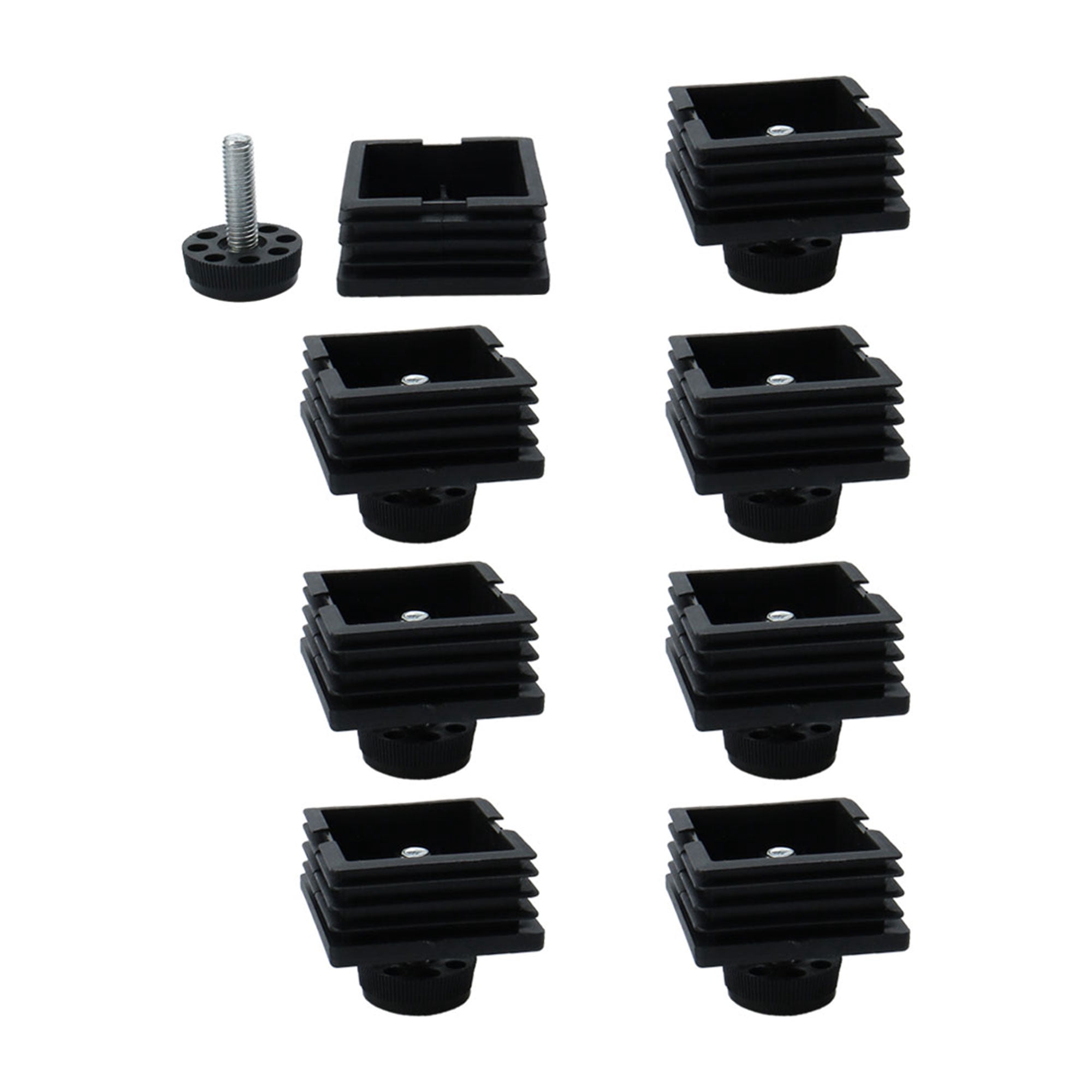 Unique Bargains Adjustable Leveling Feet 50 x 50mm Square Insert ...