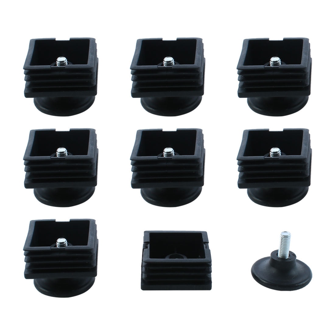 Unique Bargains Adjustable Leveling Feet 50 x 50mm Square Inserts ...
